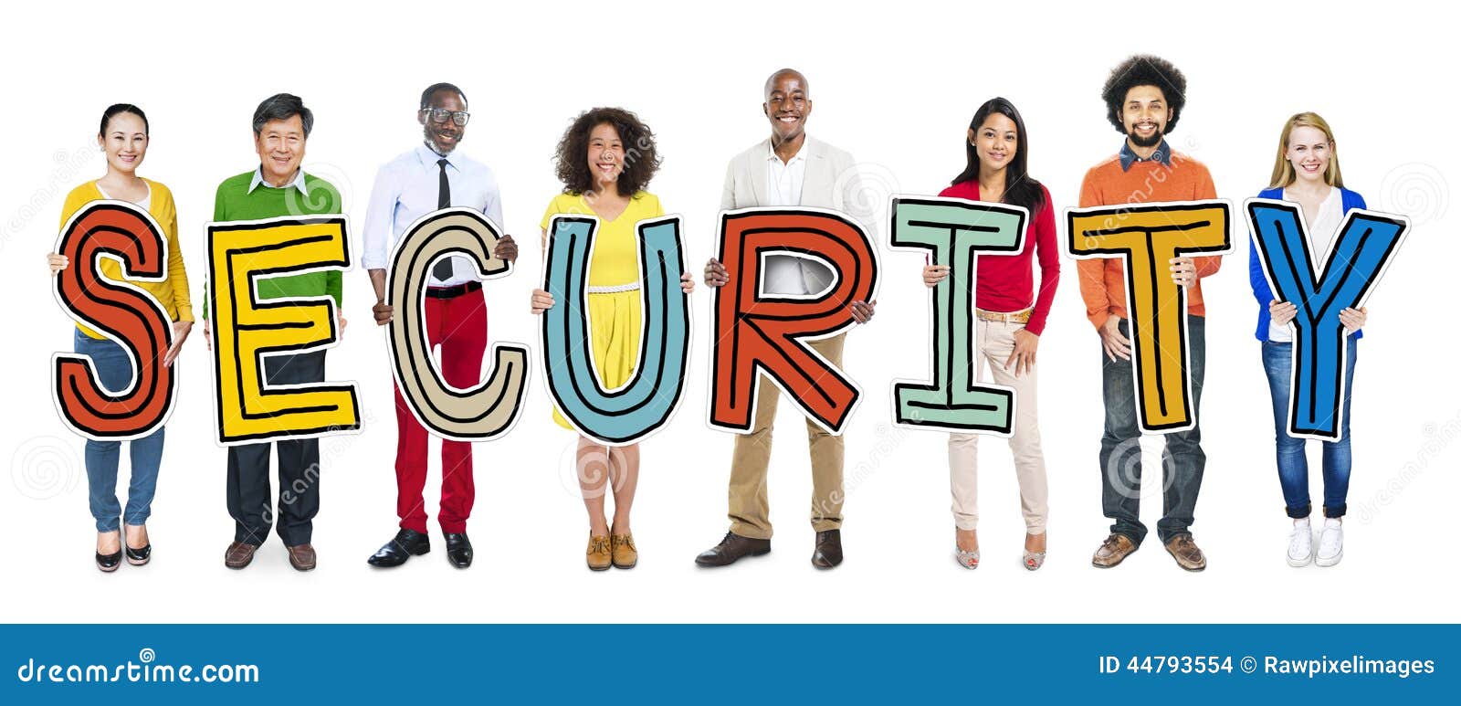 Group of Diverse People Holding Security Stock Photo - Image of diverse ...