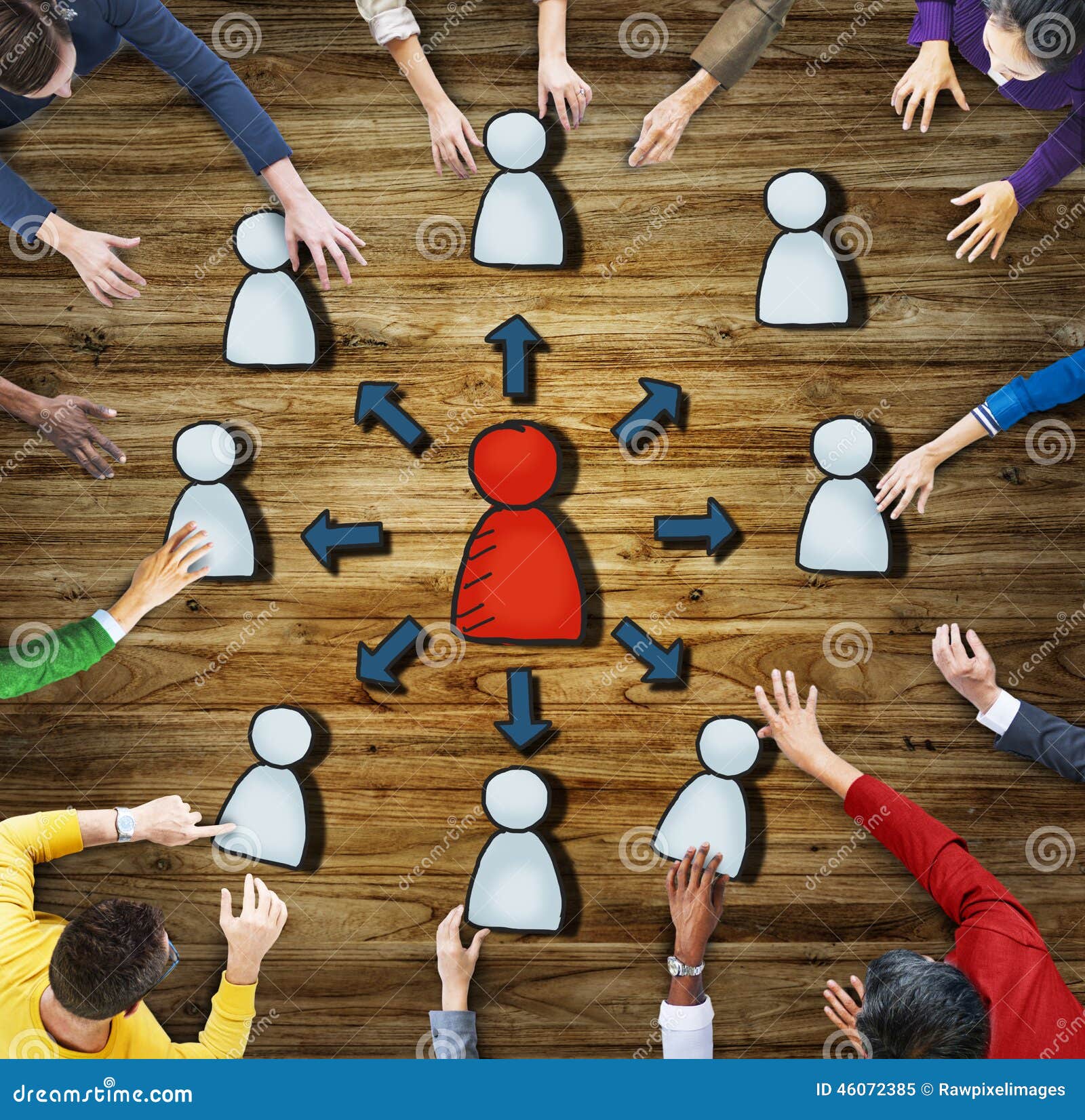 Group of Diverse People with Networking Symbol Stock Image - Image of ...