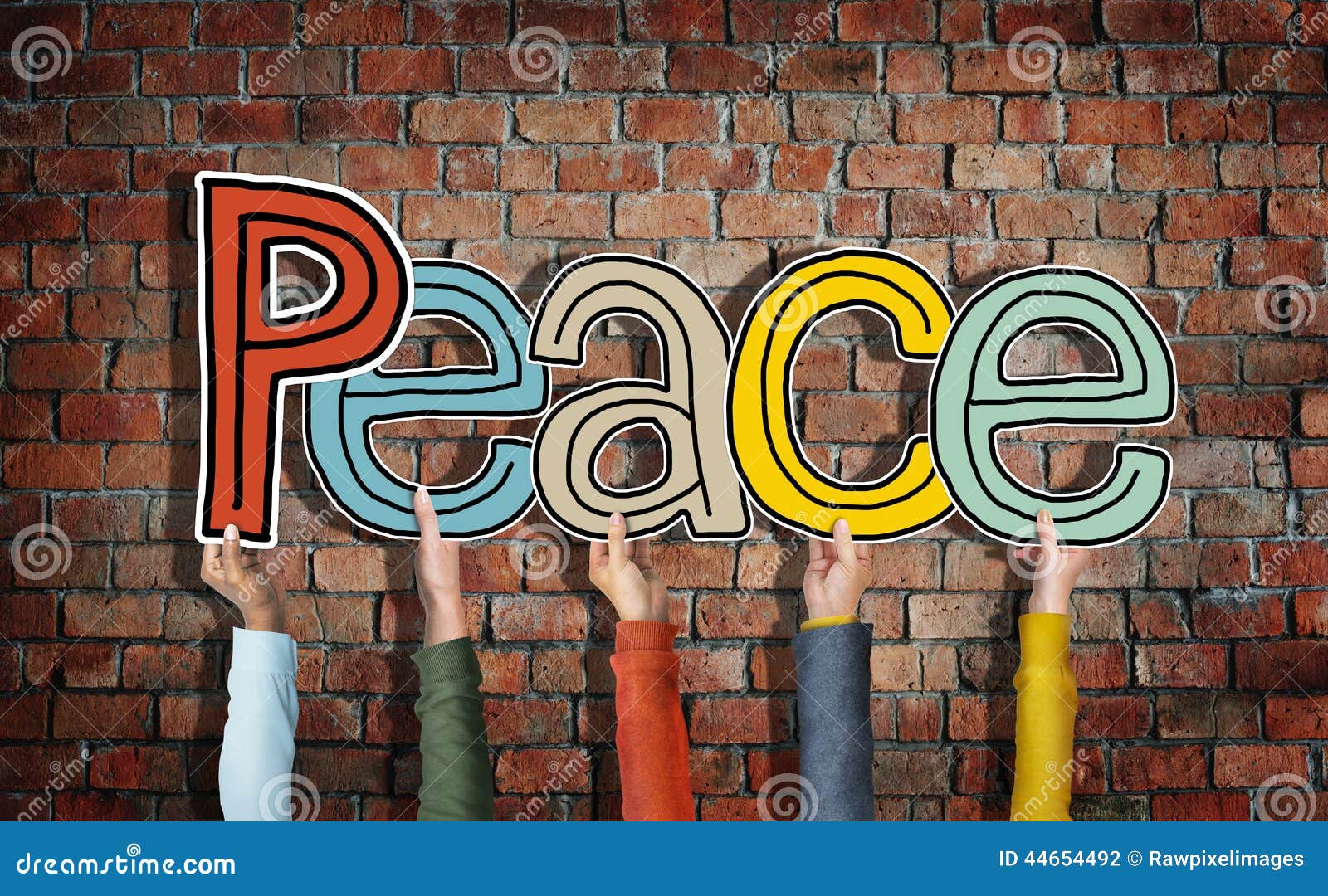 Group of Diverse People S Hands Holding Peace Stock Photo - Image of ...