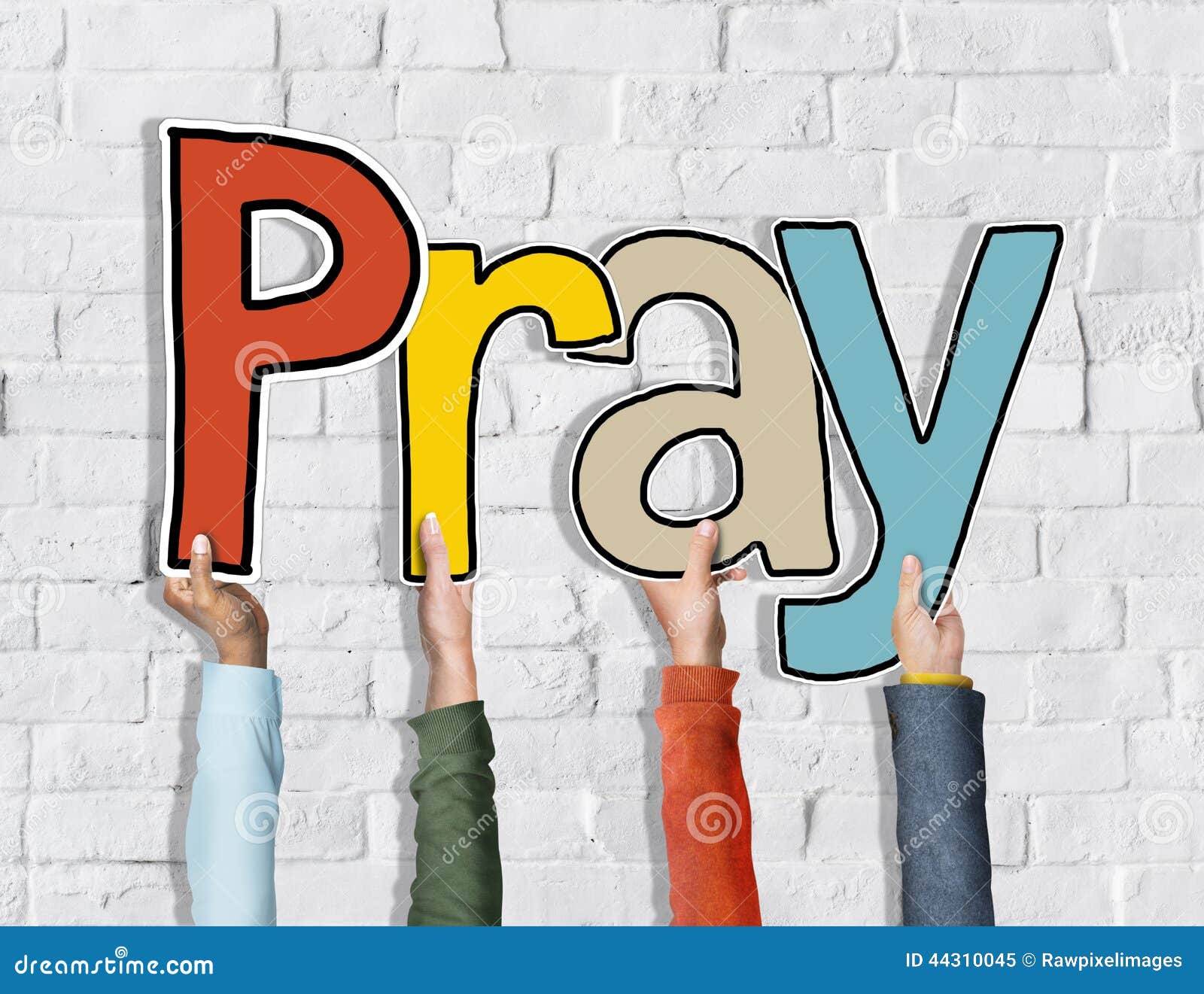 Group of Diverse People S Hands Holding Pray Stock Image - Image of ...