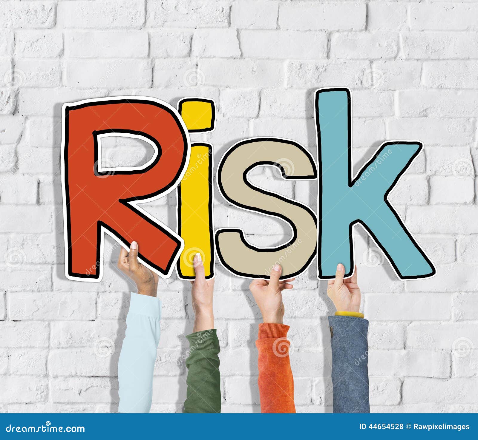 Group of Diverse People S Hands Holding Risk Stock Photo - Image of ...