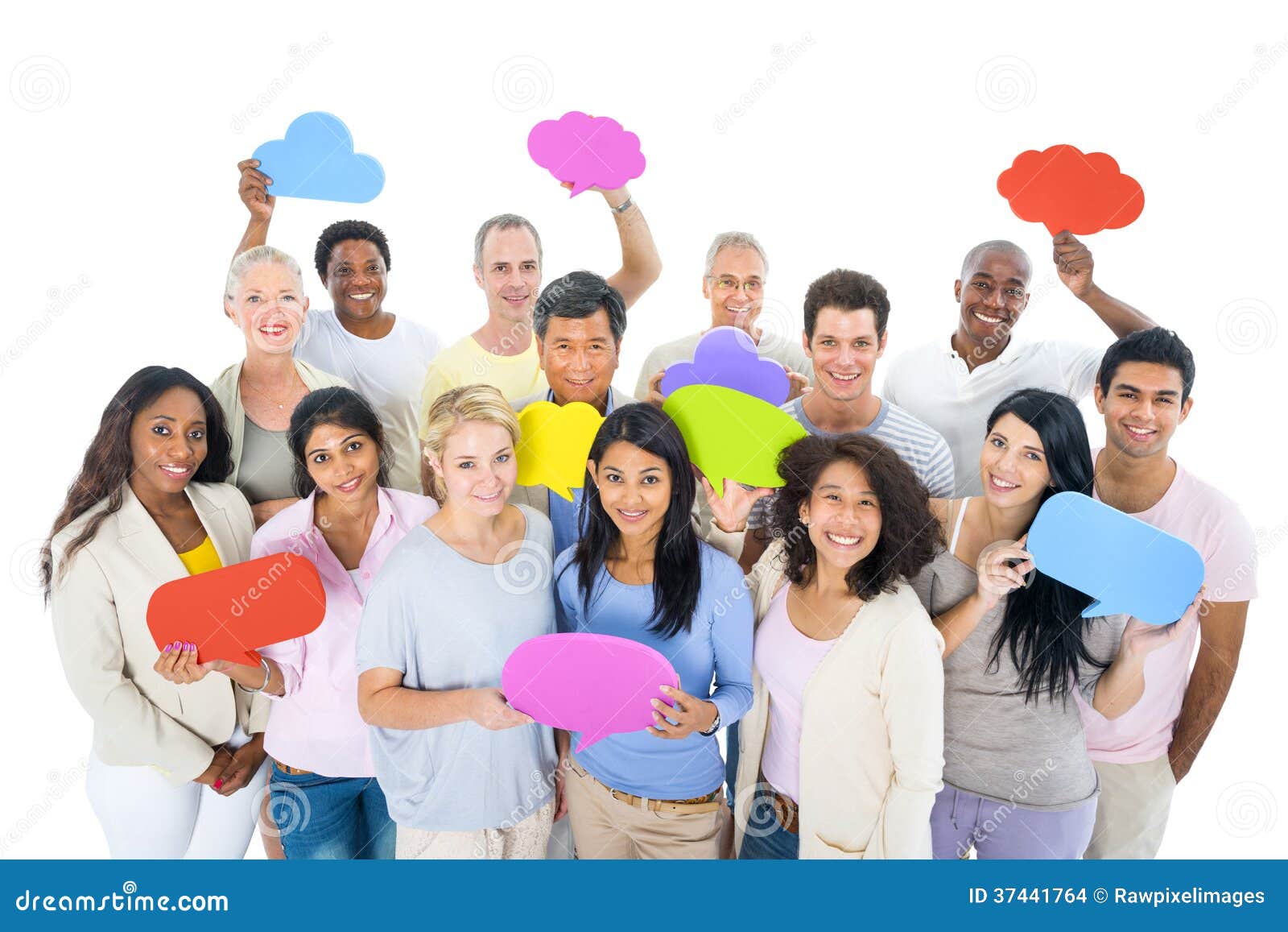 Group of Diverse People Sharing Ideas Stock Photo - Image of happiness ...