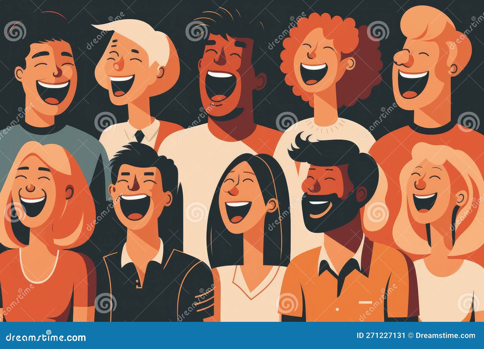 A Group of Diverse People Smiling and Laughing Together. Comedy and ... A Group of Diverse People Smiling and Laughing Together. Comedy and ...
