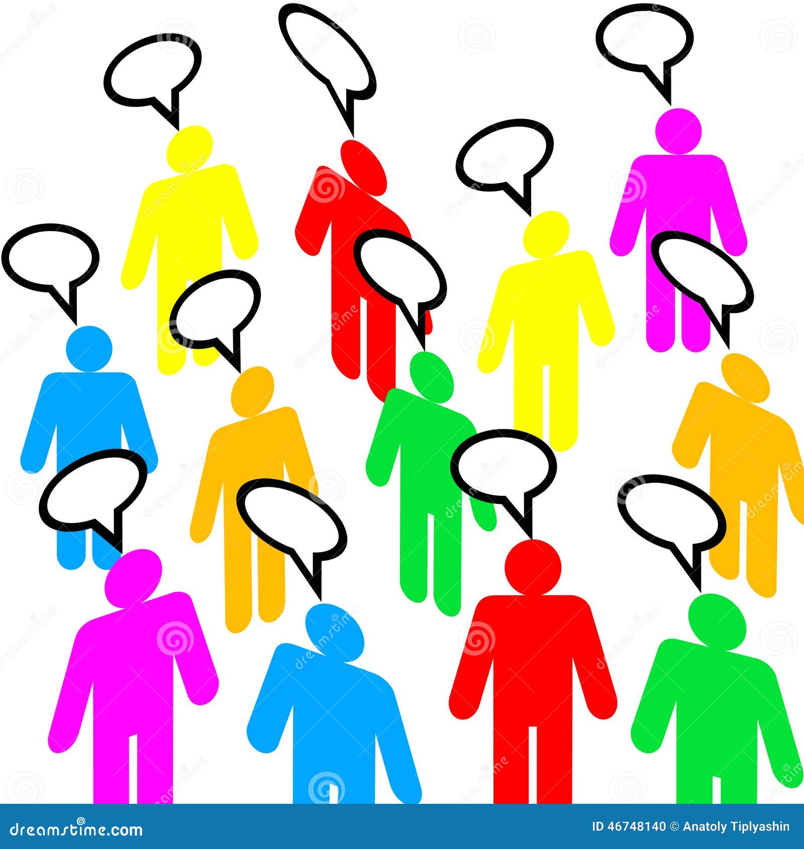 A Group of Diverse People Talk Stock Vector - Illustration of ...