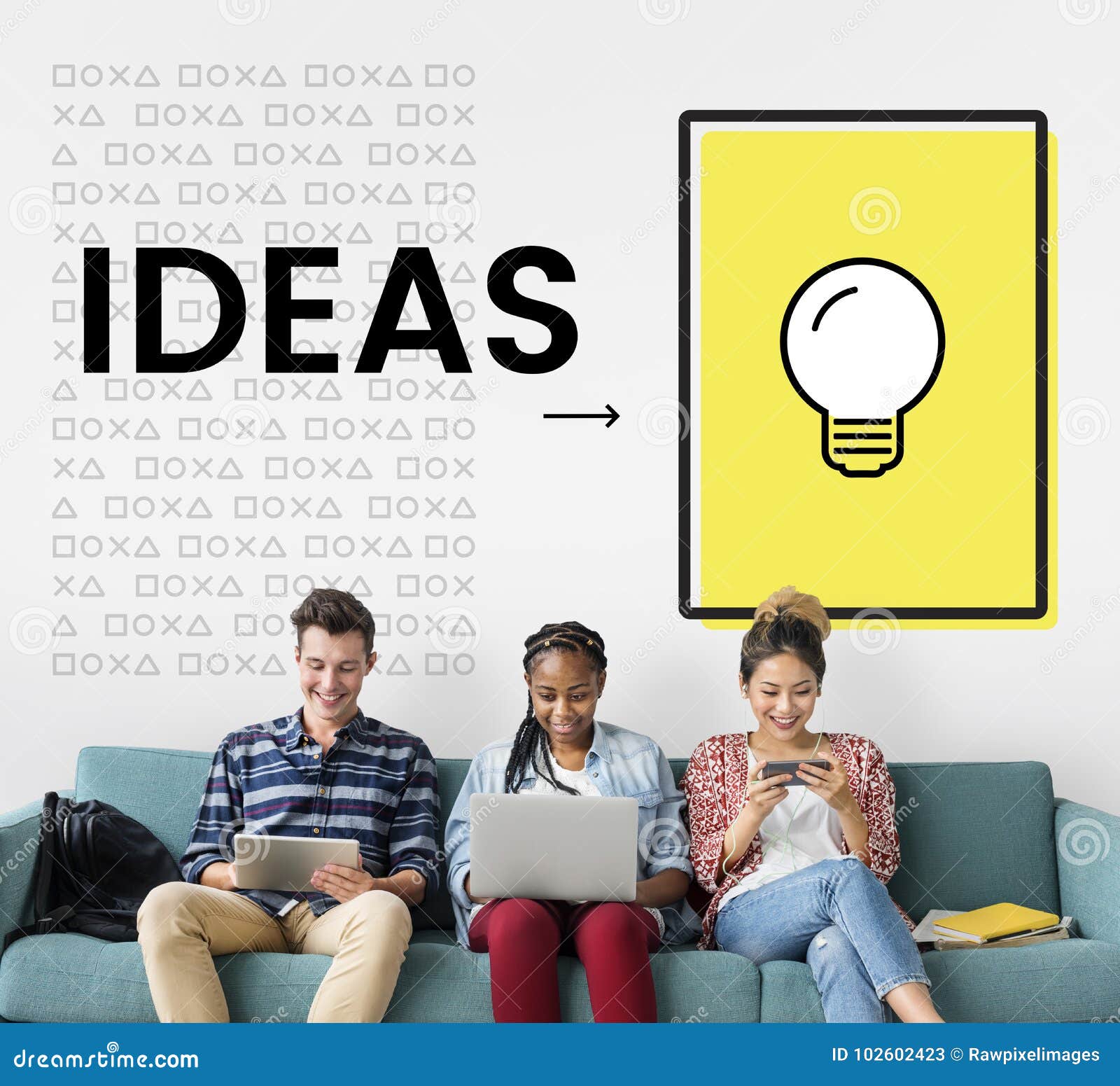 A Group of Diverse People is Using Digital Devices Stock Image - Image ...