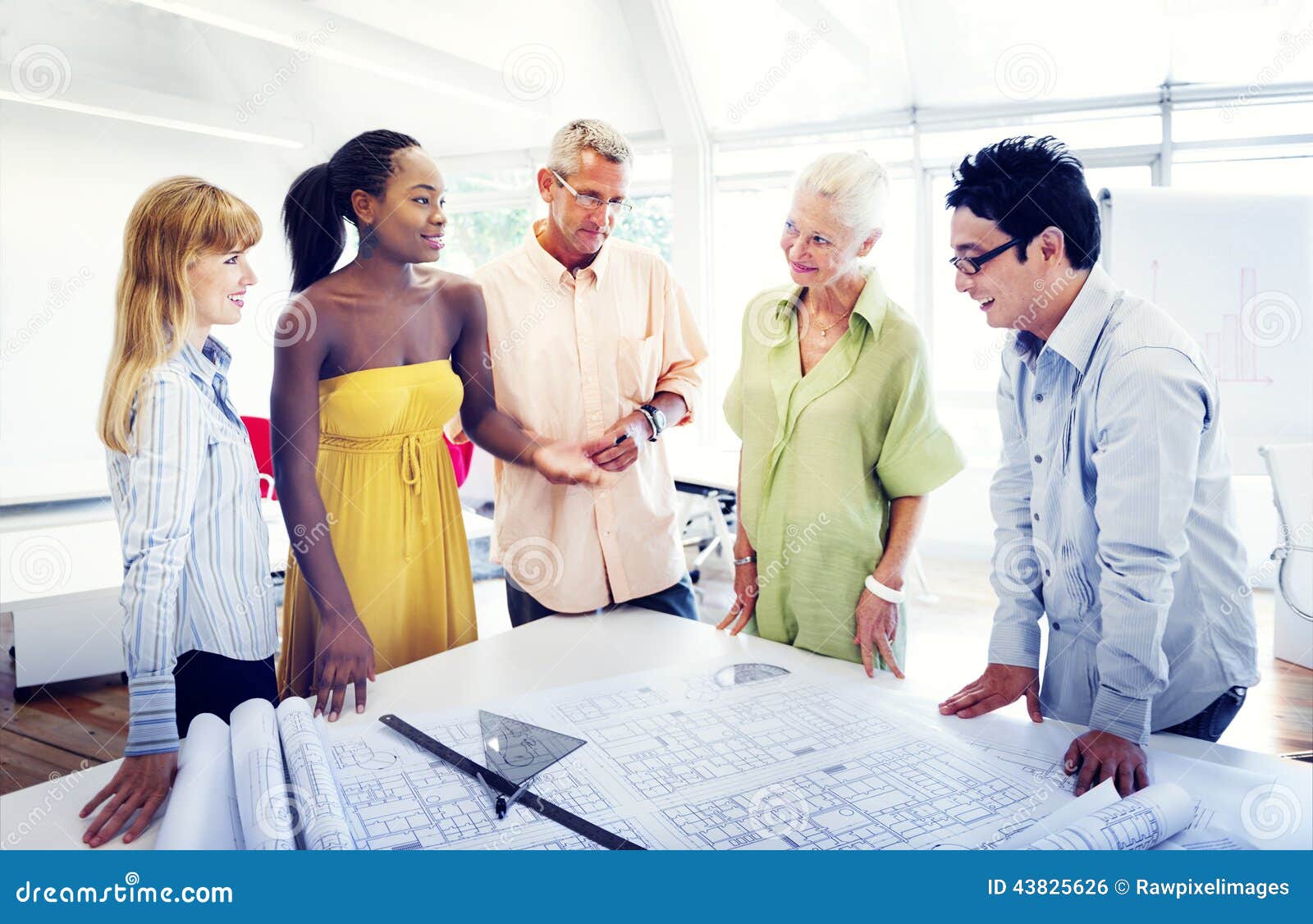 Group of Diverse People Working in the Office Stock Photo - Image of ...