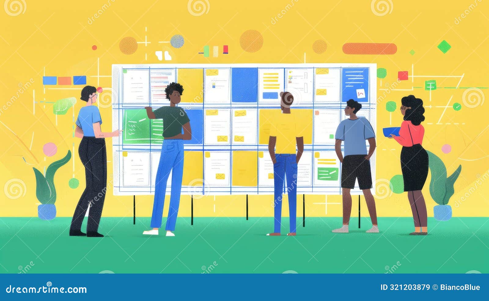 A Group of Diverse People are Working Together on a Project AIG535 ...