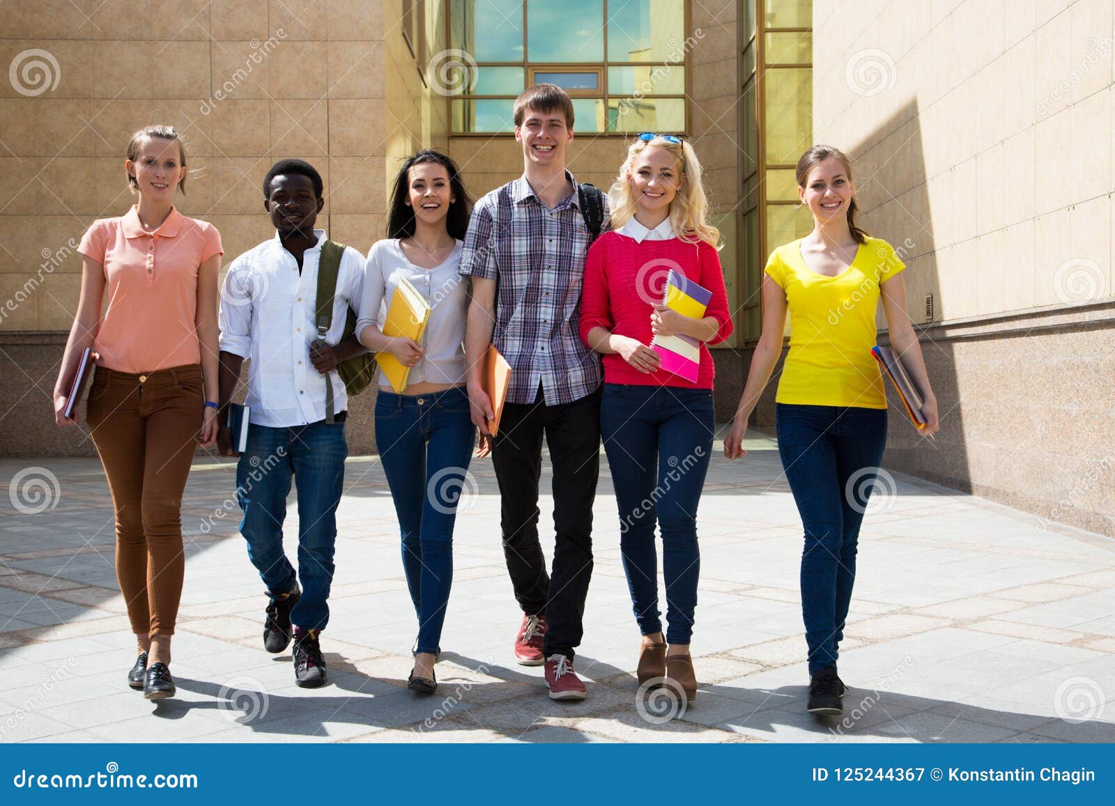Group of Diverse Students Walking Together Stock Image - Image of ... Group of Diverse Students Walking Together Stock Image - Image of ...