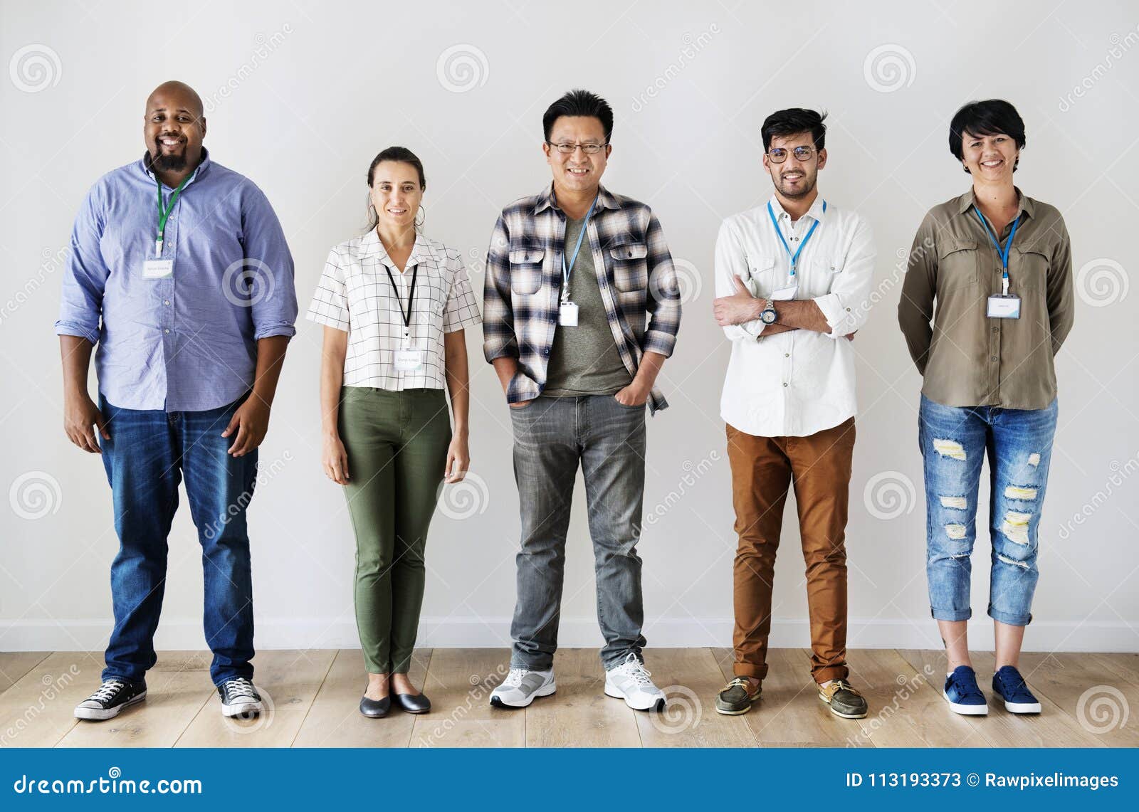 Group of Diverse Workers Standing Together Stock Image - Image of ...