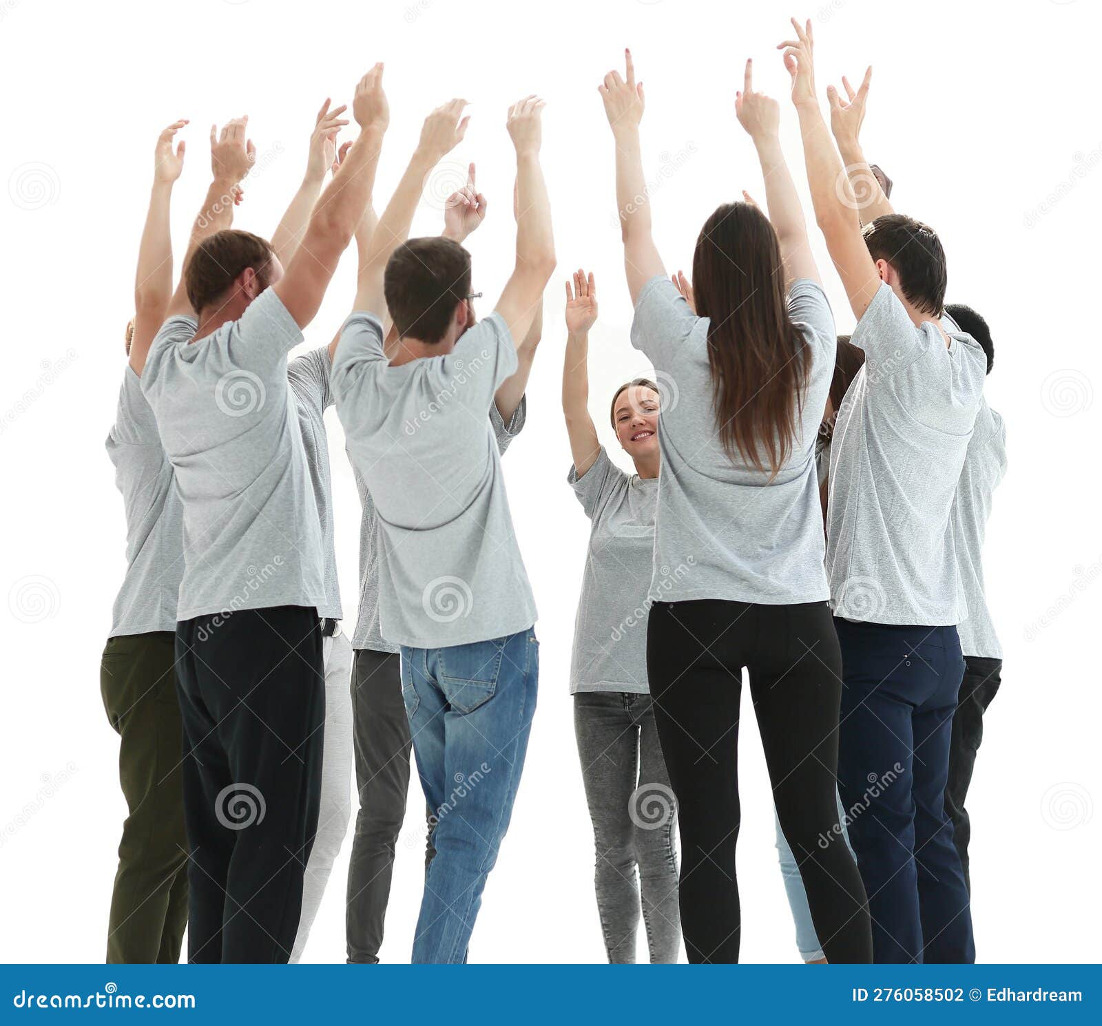 Group of Diverse Young People Standing Together. Stock Photo - Image of ...