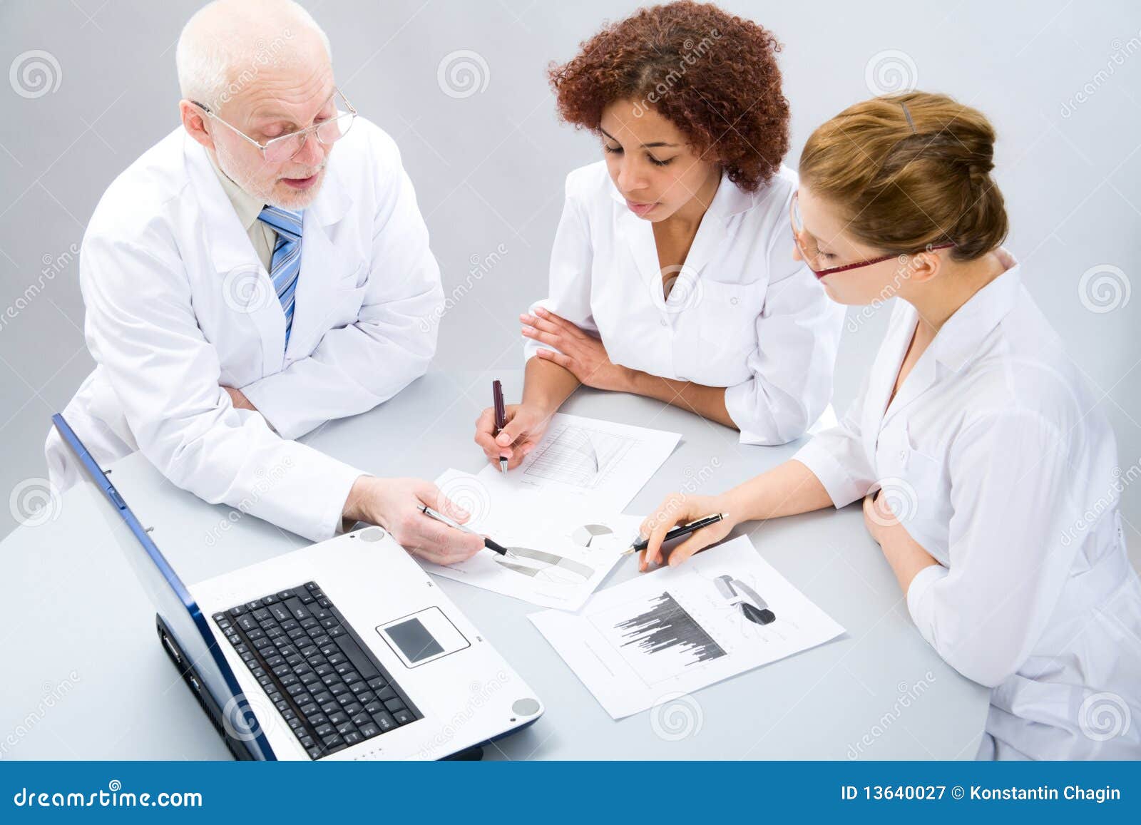Group of doctors stock image. Image of computer, smile - 13640027