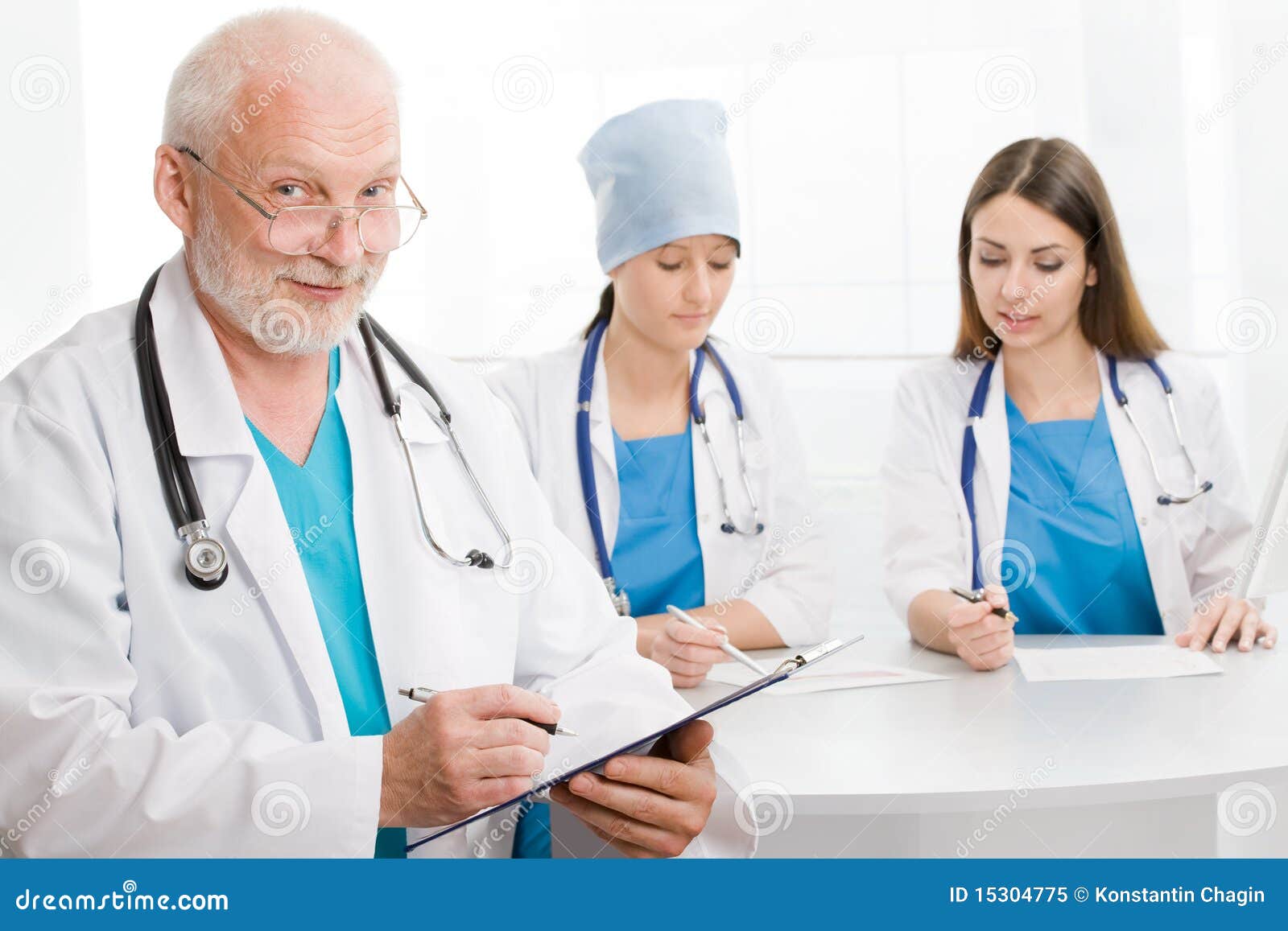Group of doctors stock image. Image of hospital, looking - 15304775