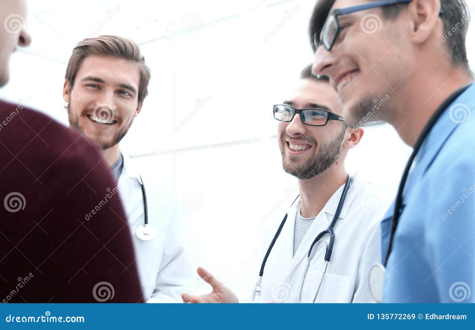 Group of Doctors Advising the Patient Stock Image - Image of asking ...