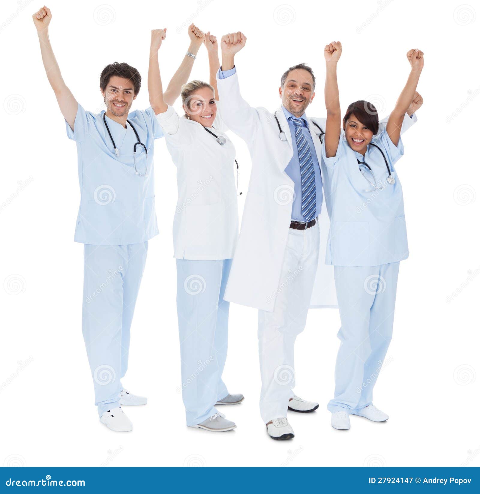 Group of Doctors Celebrating Success Stock Image - Image of health ...
