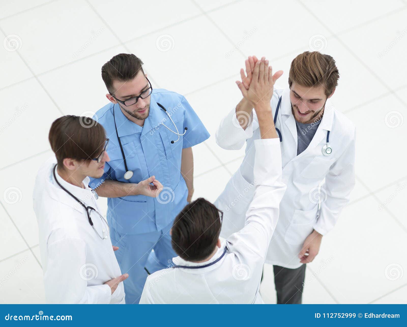 Group of Doctors Discussing Work Issues Stock Image - Image of ...