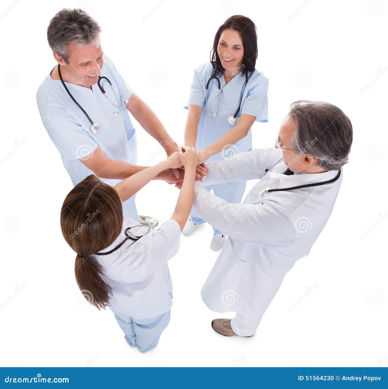 Group of Doctors Stacking Hands Together Stock Photo - Image of ...