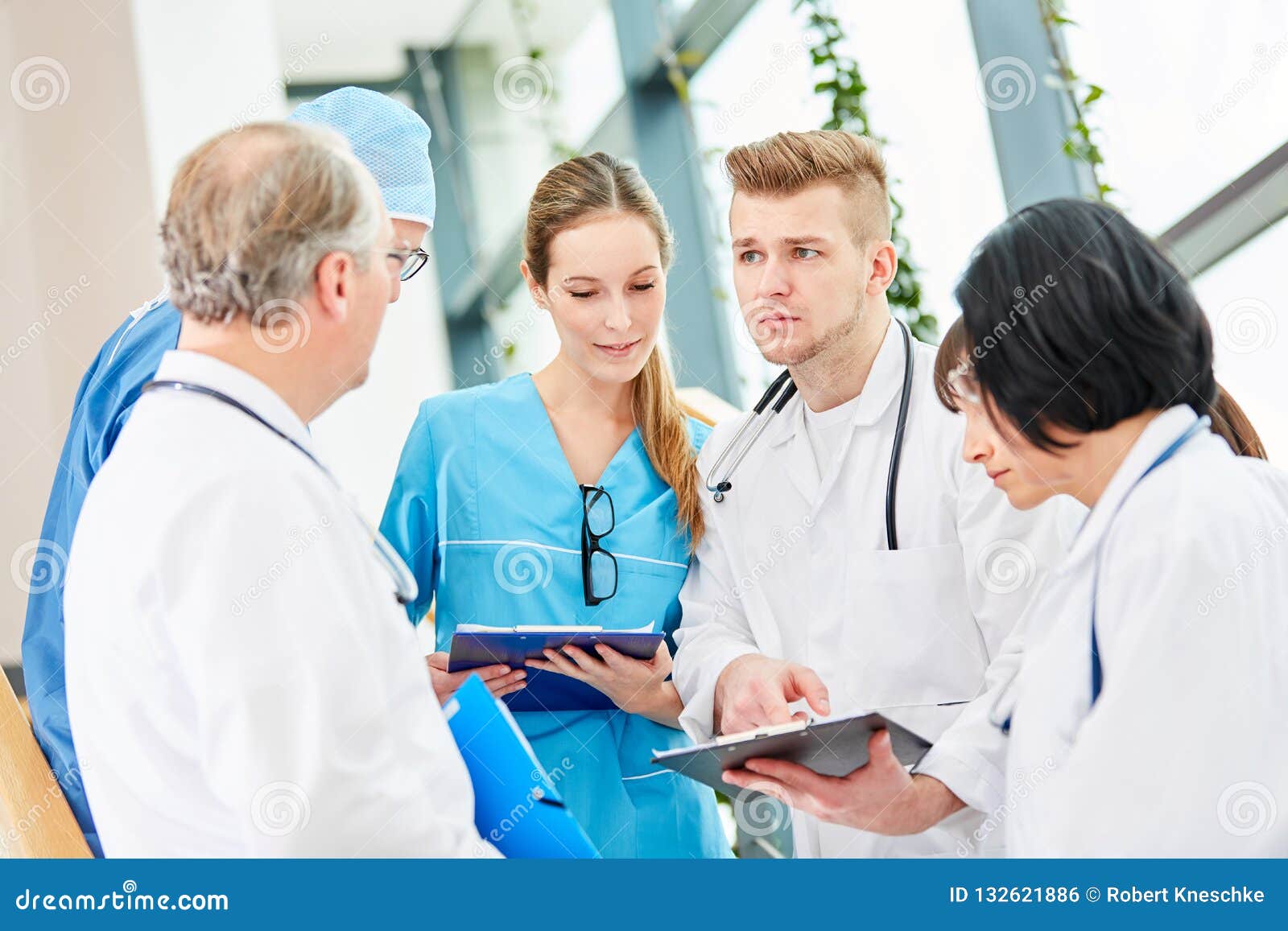Group of Doctors in Teamwork Stock Photo - Image of group, profession ...