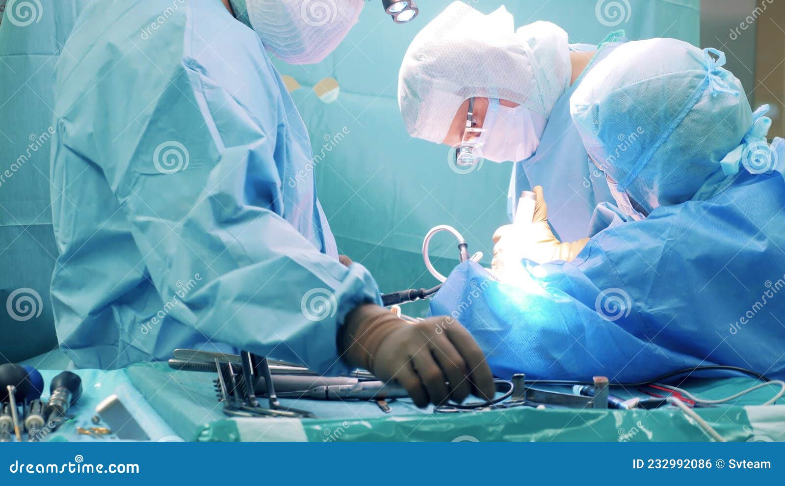 Group of Doctors are Using Medical Tools during Surgery Stock Footage ...