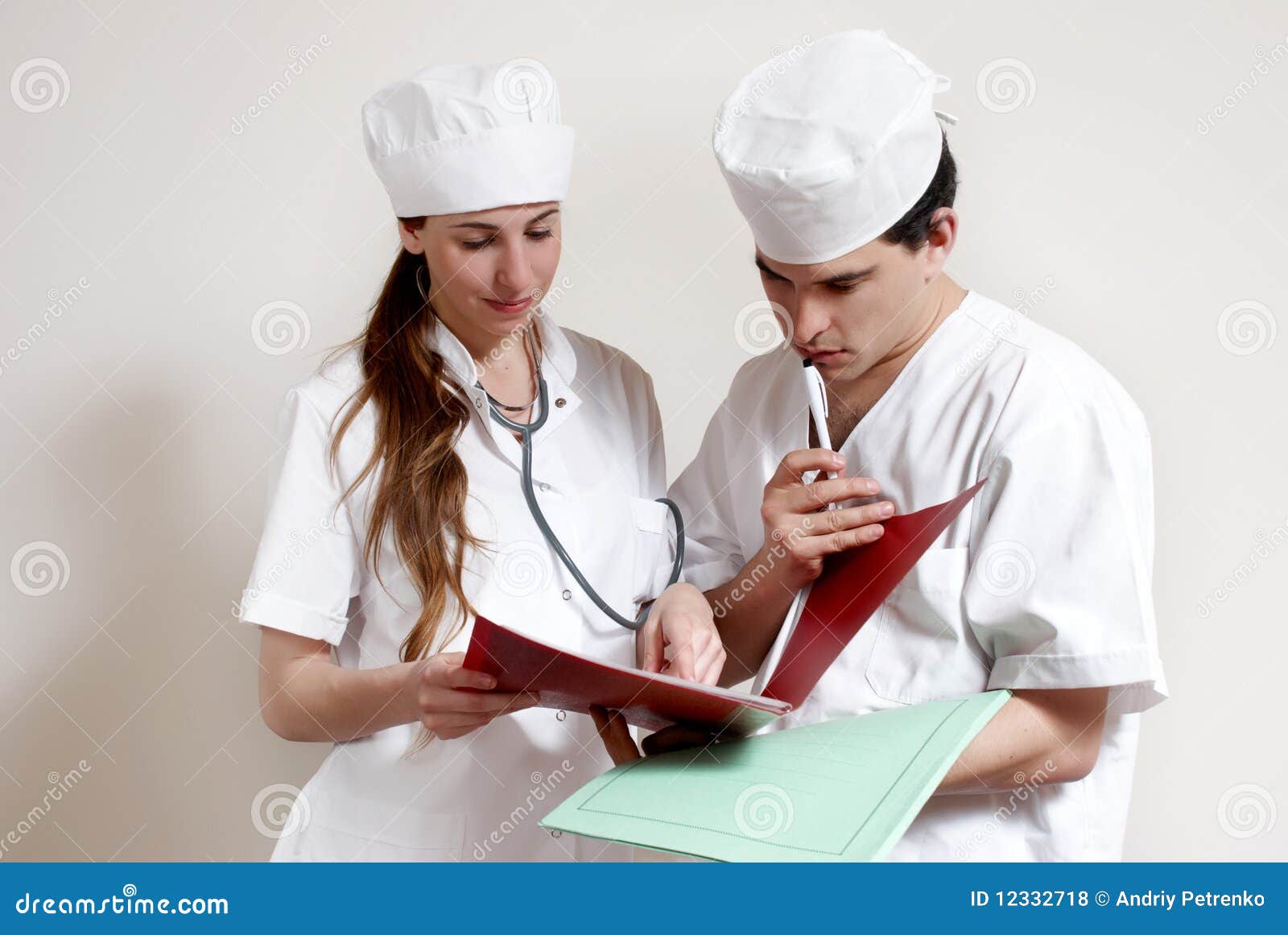 Group of Doctors in Working Conditions Stock Photo - Image of female ...