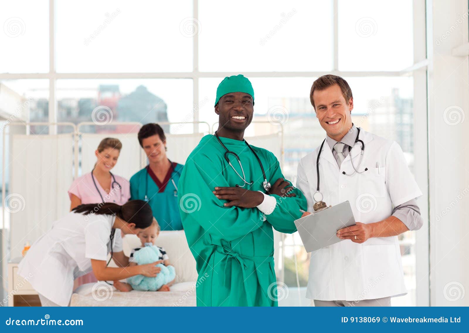Group of Doctors Working Together Stock Image - Image of group, health ...
