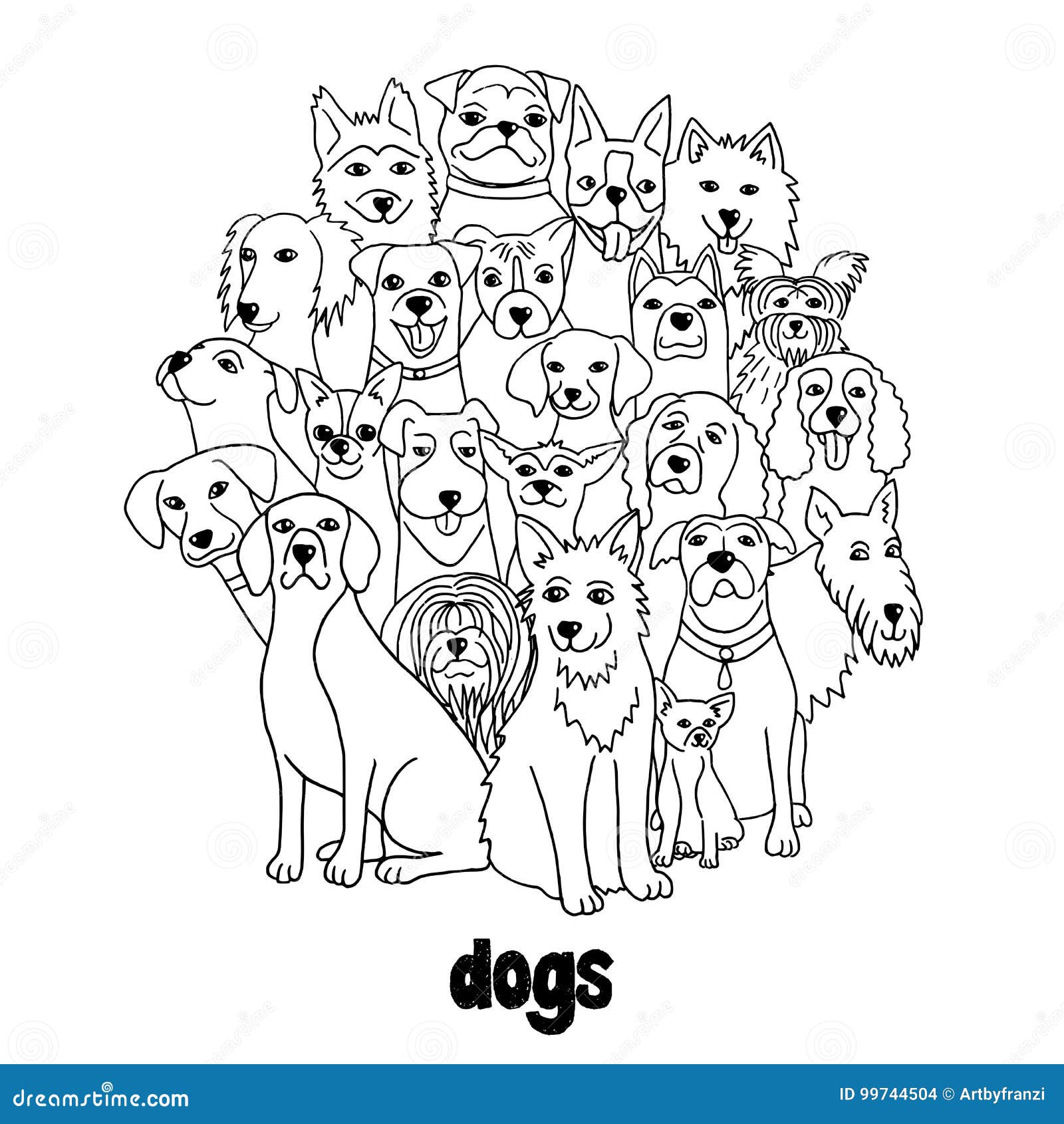 Group Dogs Stock Illustrations – 2,848 Group Dogs Stock Illustrations ...