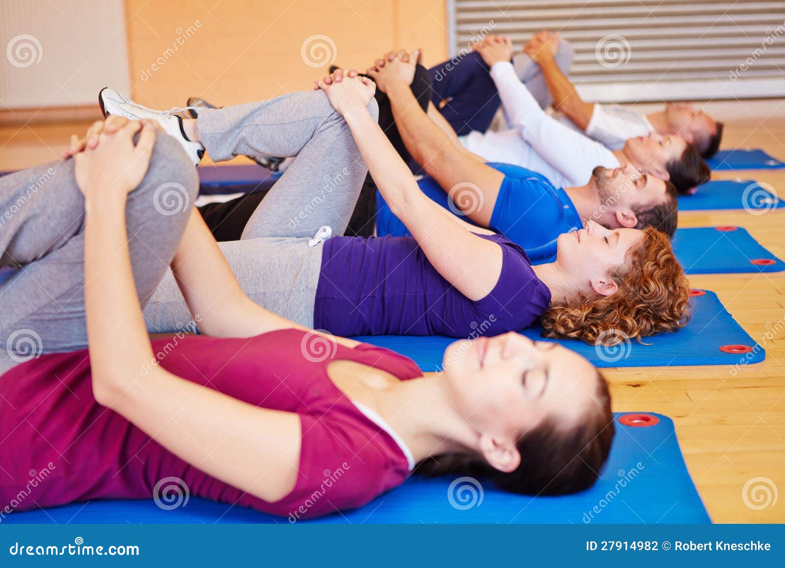 Group doing back training stock photo. Image of club - 27914982