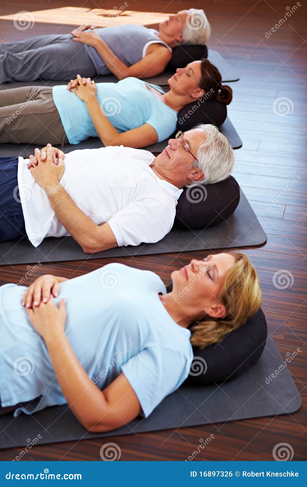 Group doing meditation stock photo. Image of healthy - 16897326