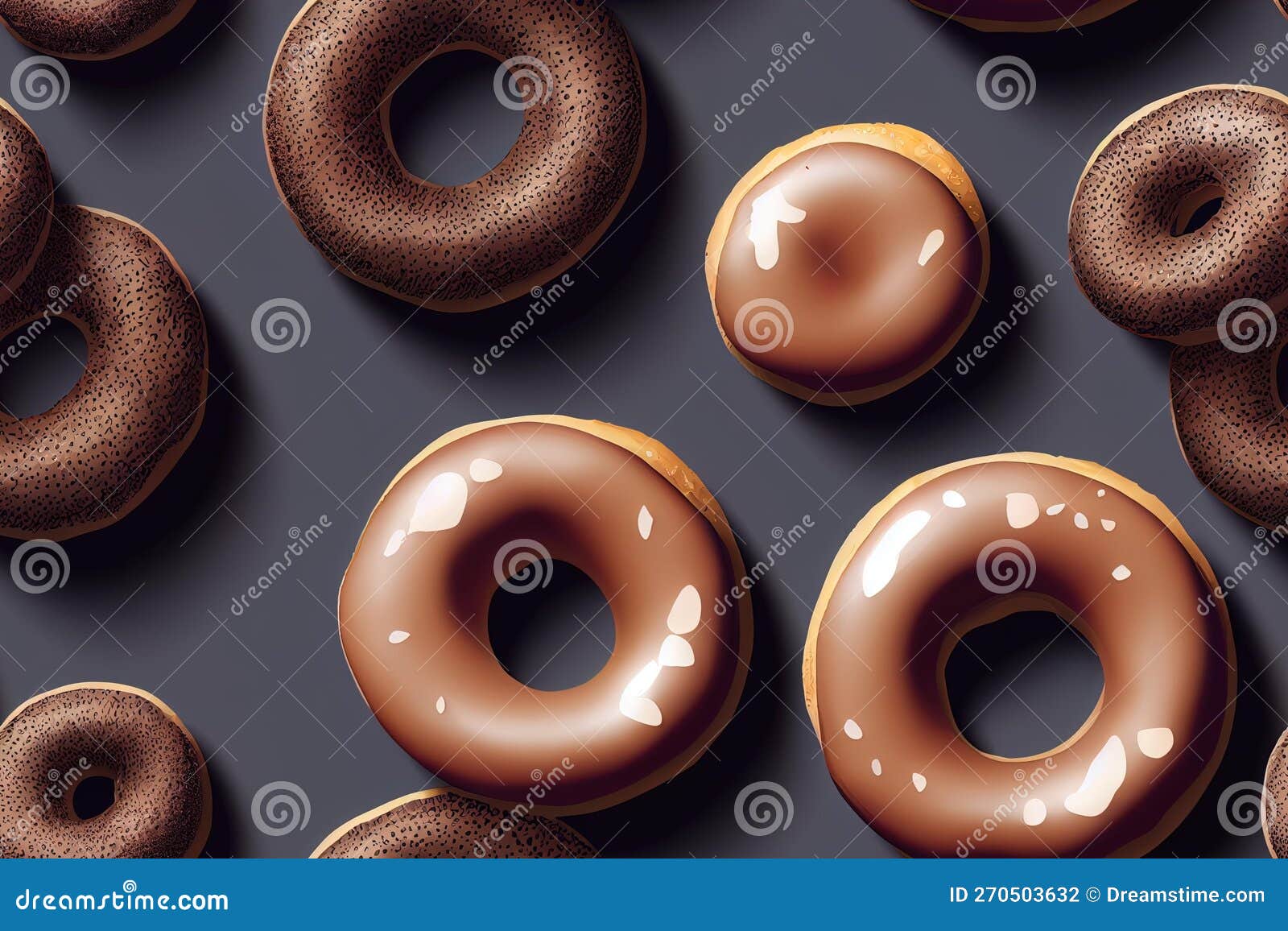 A Group of Donuts Sitting on Top of a Table Next To Each Other on a ...