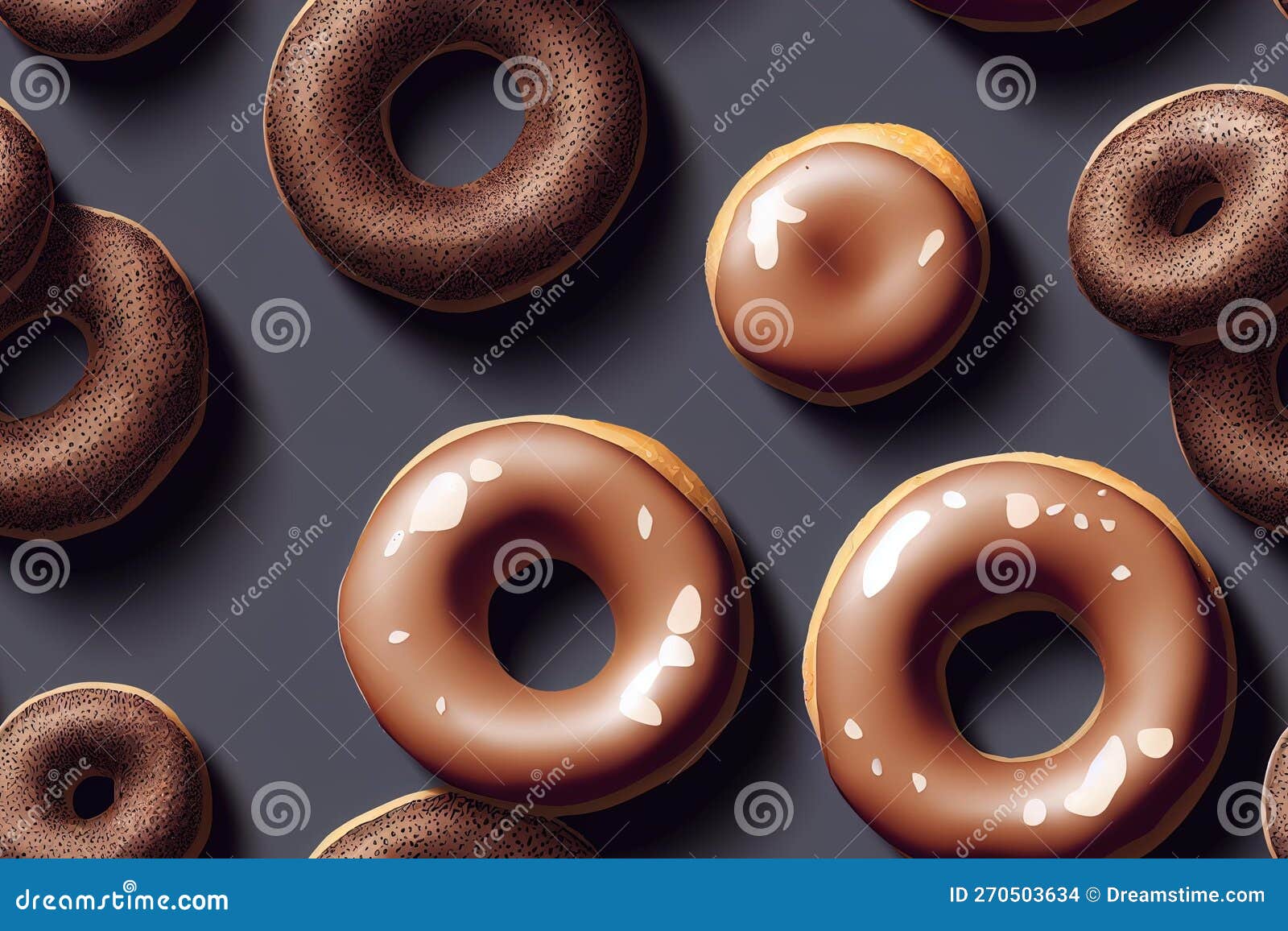 A Group of Donuts Sitting on Top of a Table Next To Each Other on a ...