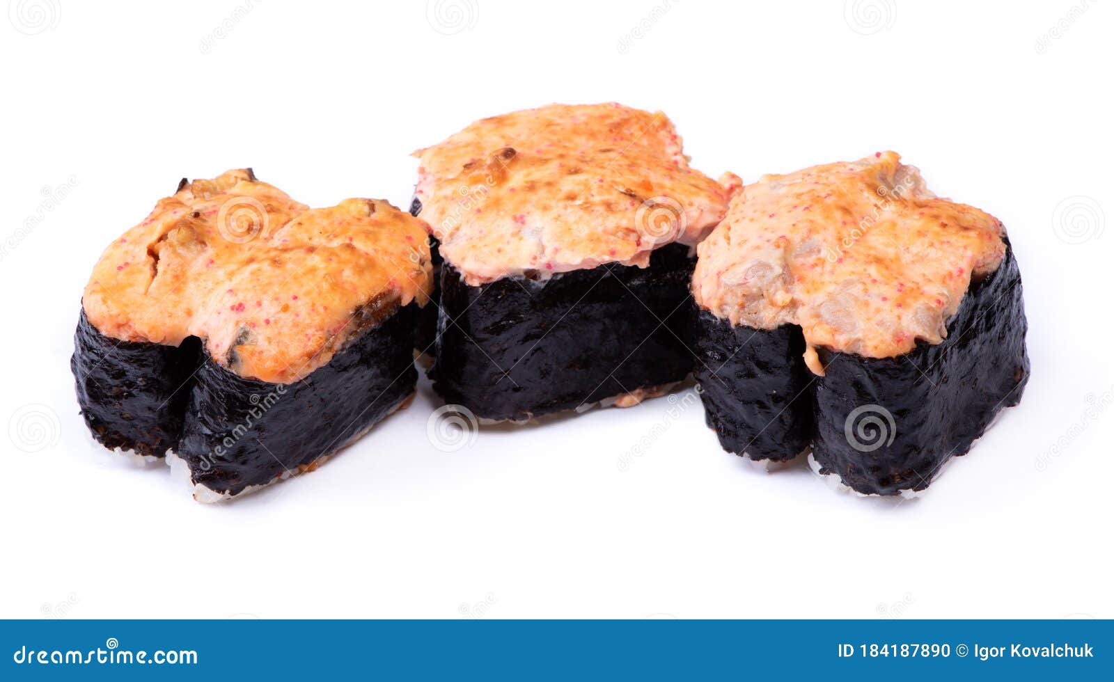 Group of double sushi stock photo. Image of color, meal - 184187890