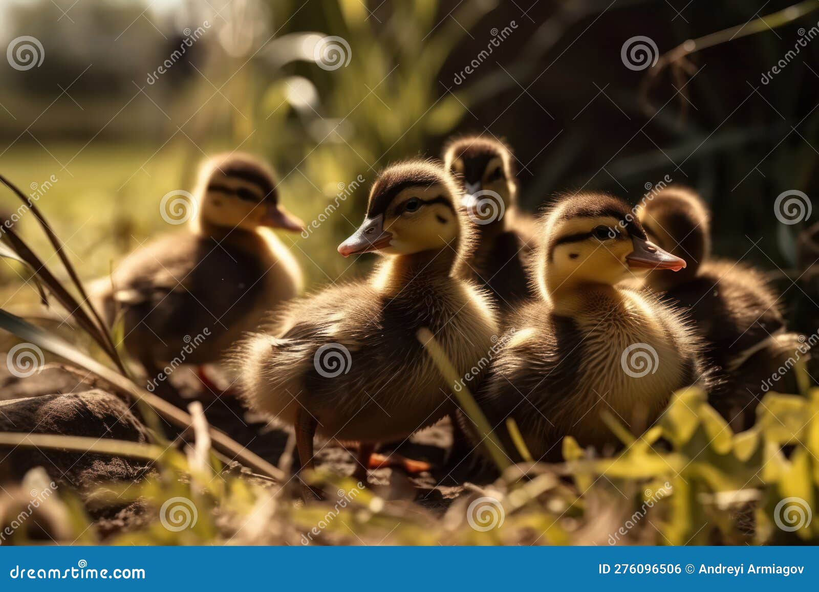 Group Of Duckling Cartoon Vector | CartoonDealer.com #11270119