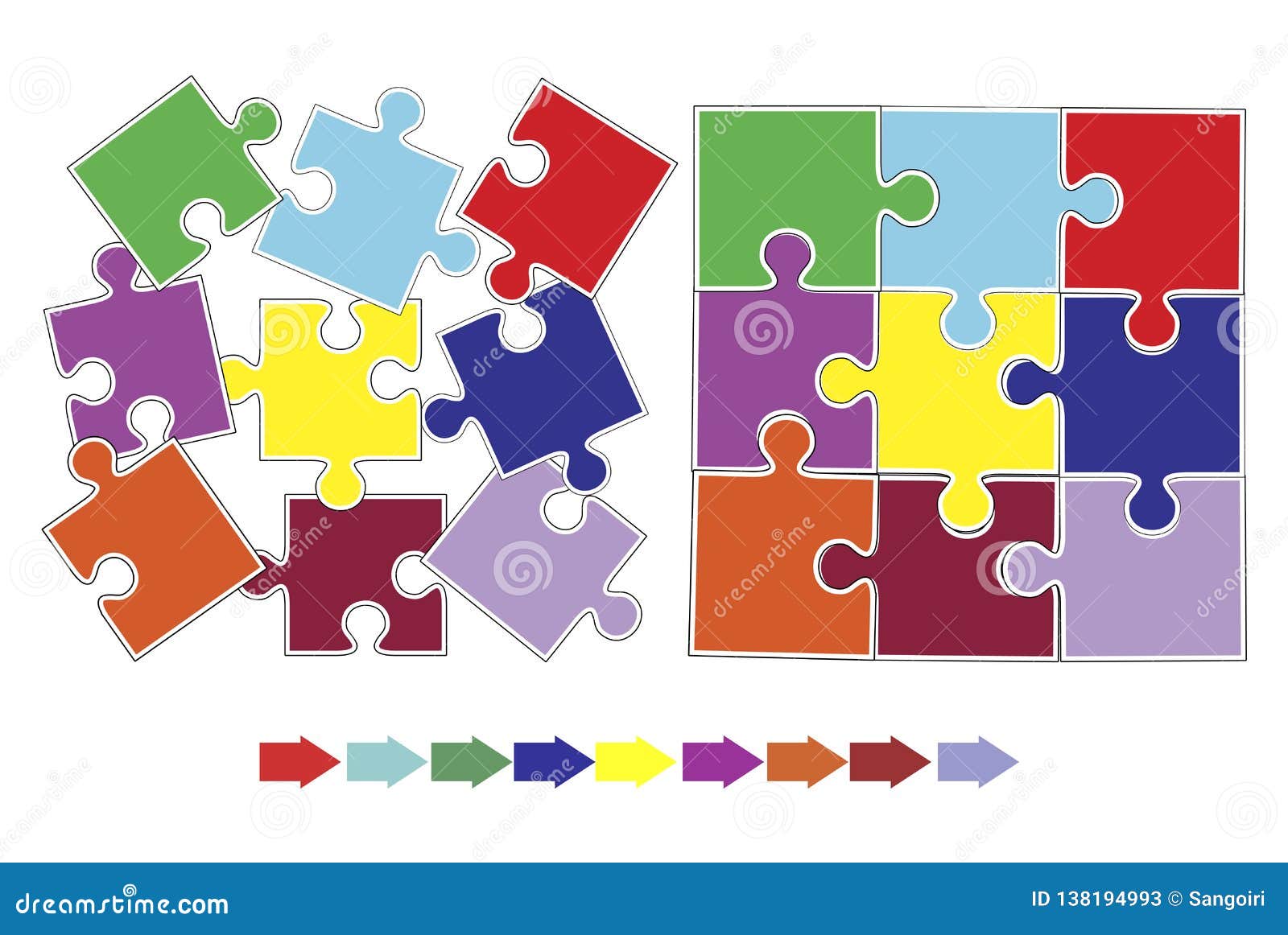 Group Dynamics and Team Building Stock Illustration - Illustration of ...