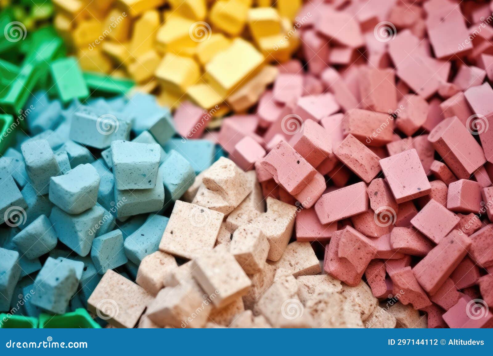 A Group of Eco-bricks Made from Non-biodegradable Waste Stock Photo ...