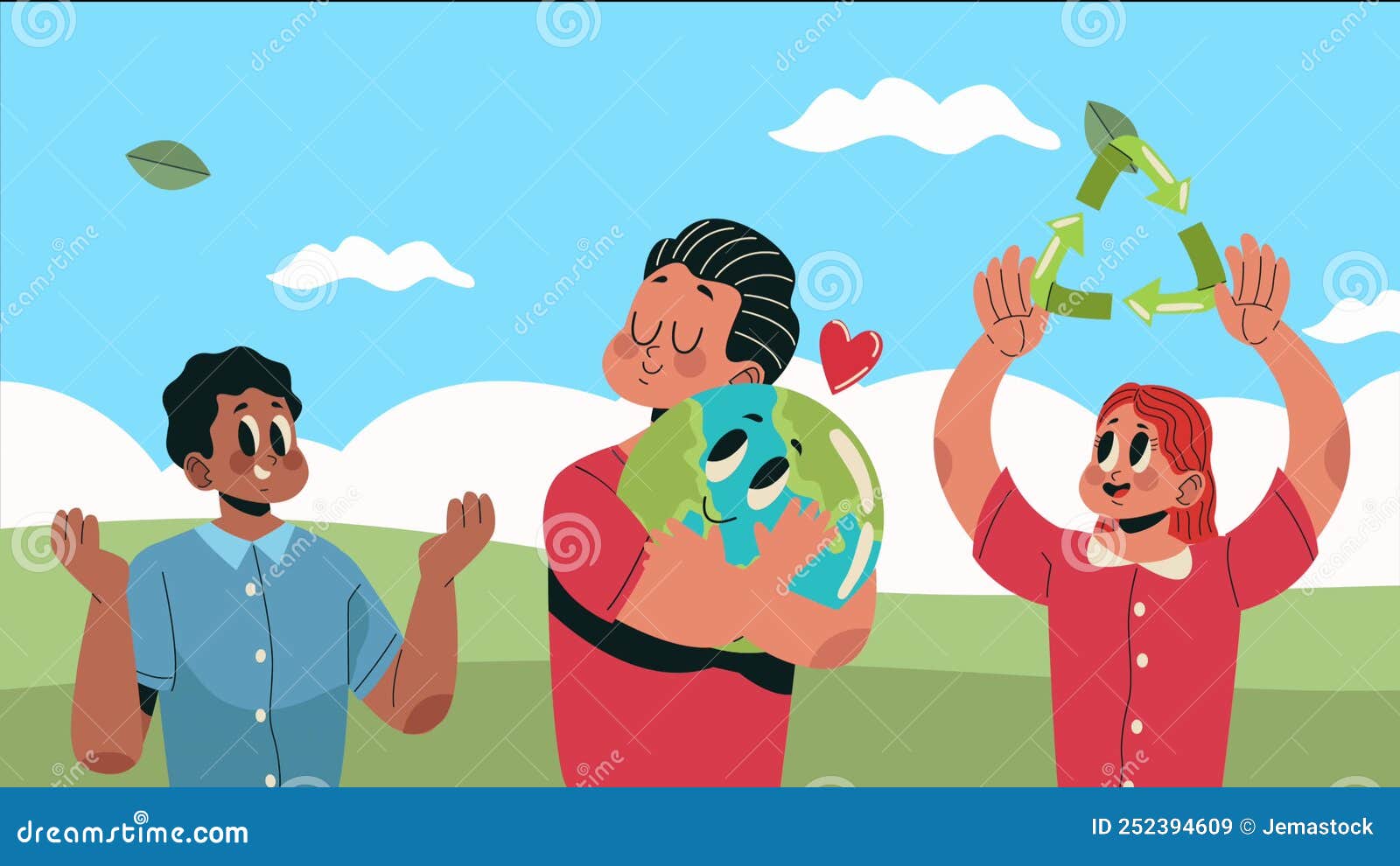 Group of Ecologists in Landscape Stock Video - Video of friendly, group ...