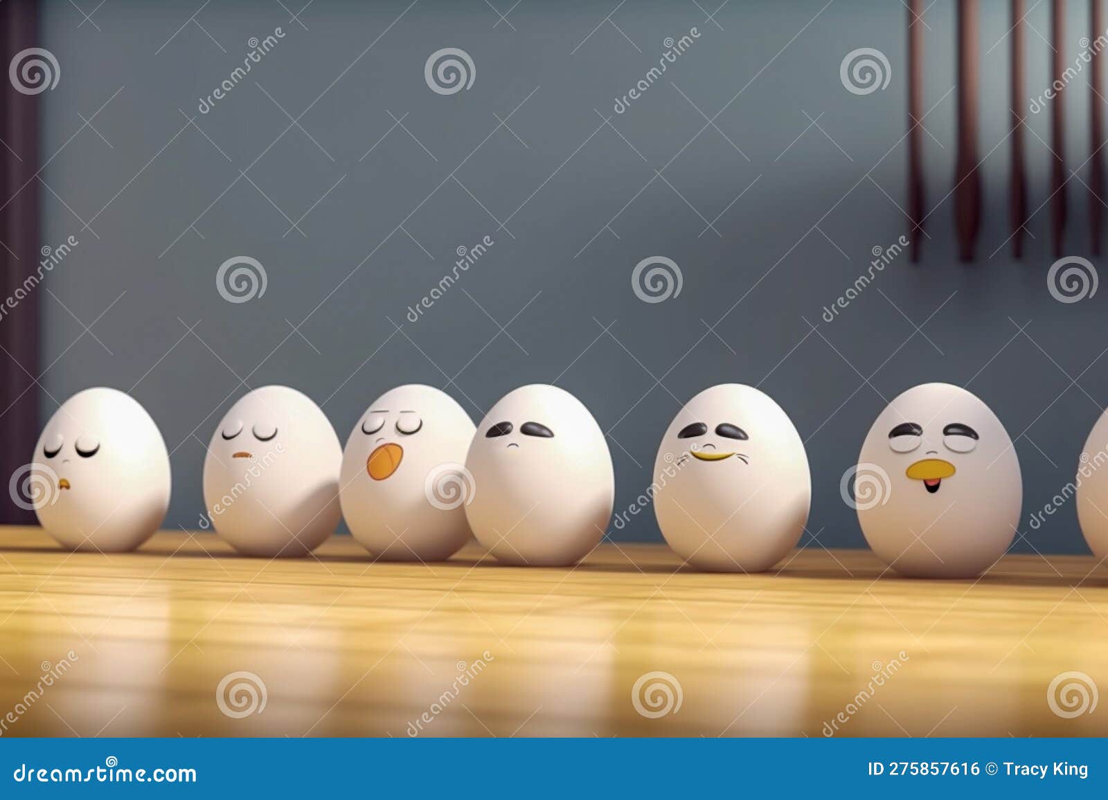 Eggs with Funny Looking Faces Stock Photo - Image of cheerful, healthy ...