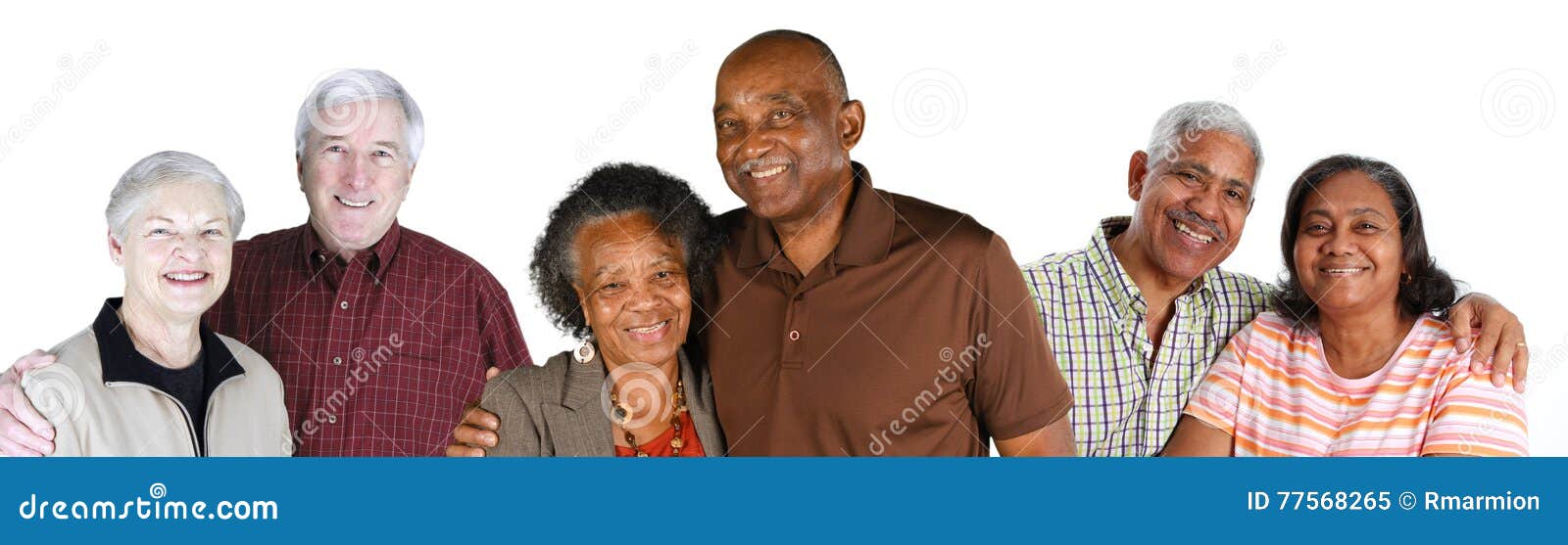 Diverse Group Of Older People