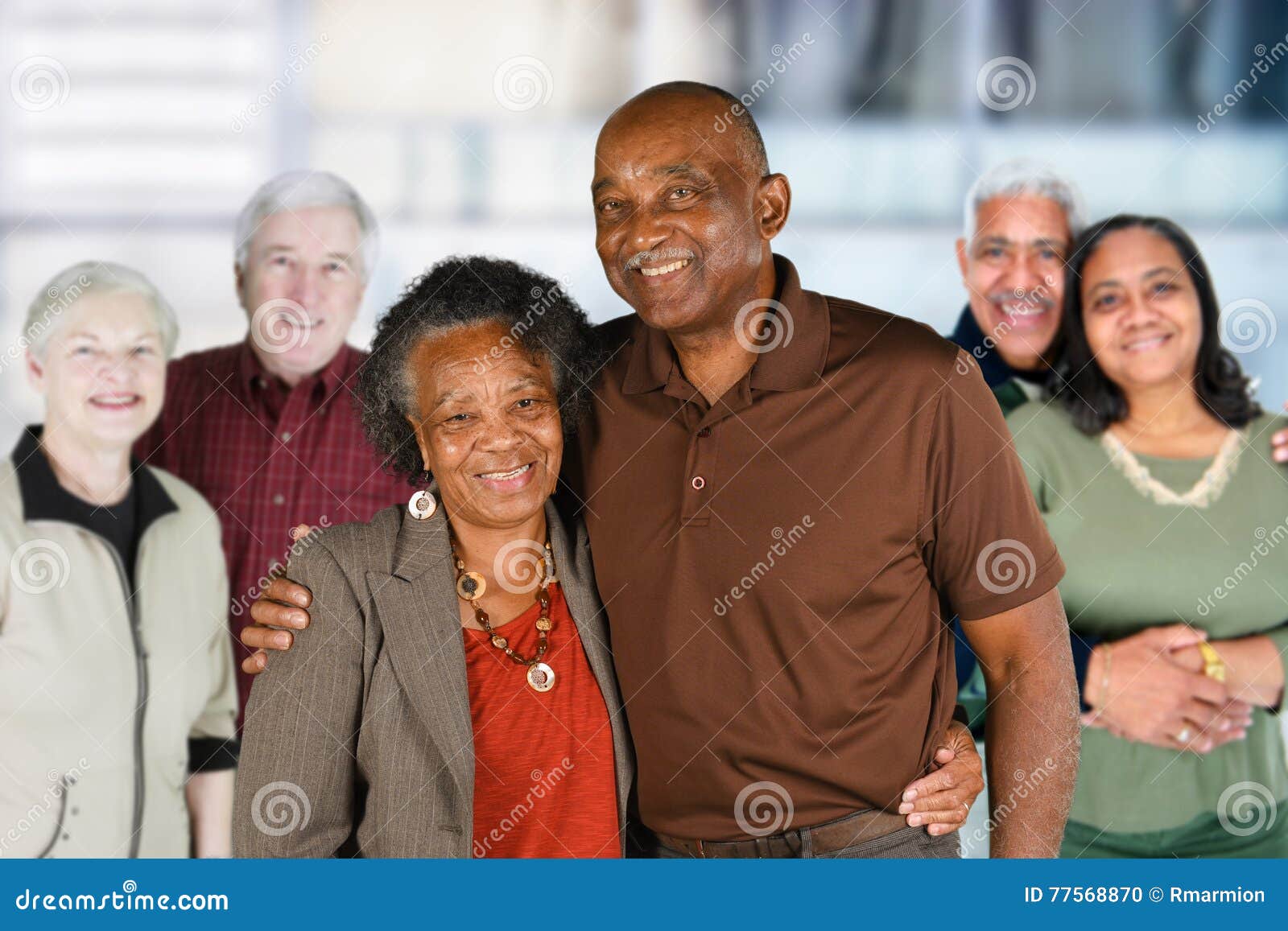 Group Of Elderly People
