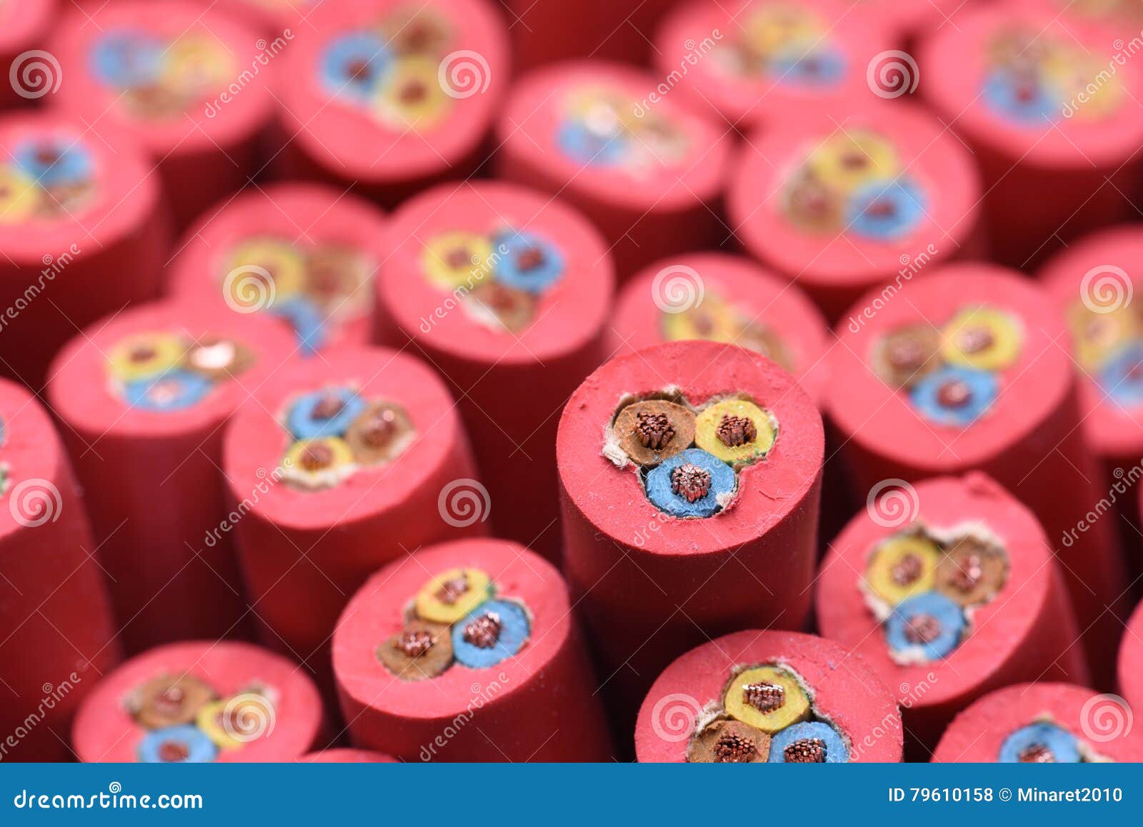 Group of electric cables stock photo. Image of isolation - 79610158