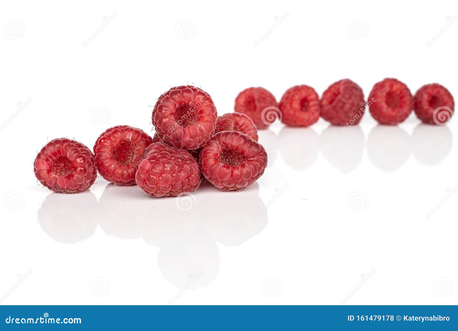 Fresh Red Raspberry Isolated on White Stock Photo - Image of aromatic ...