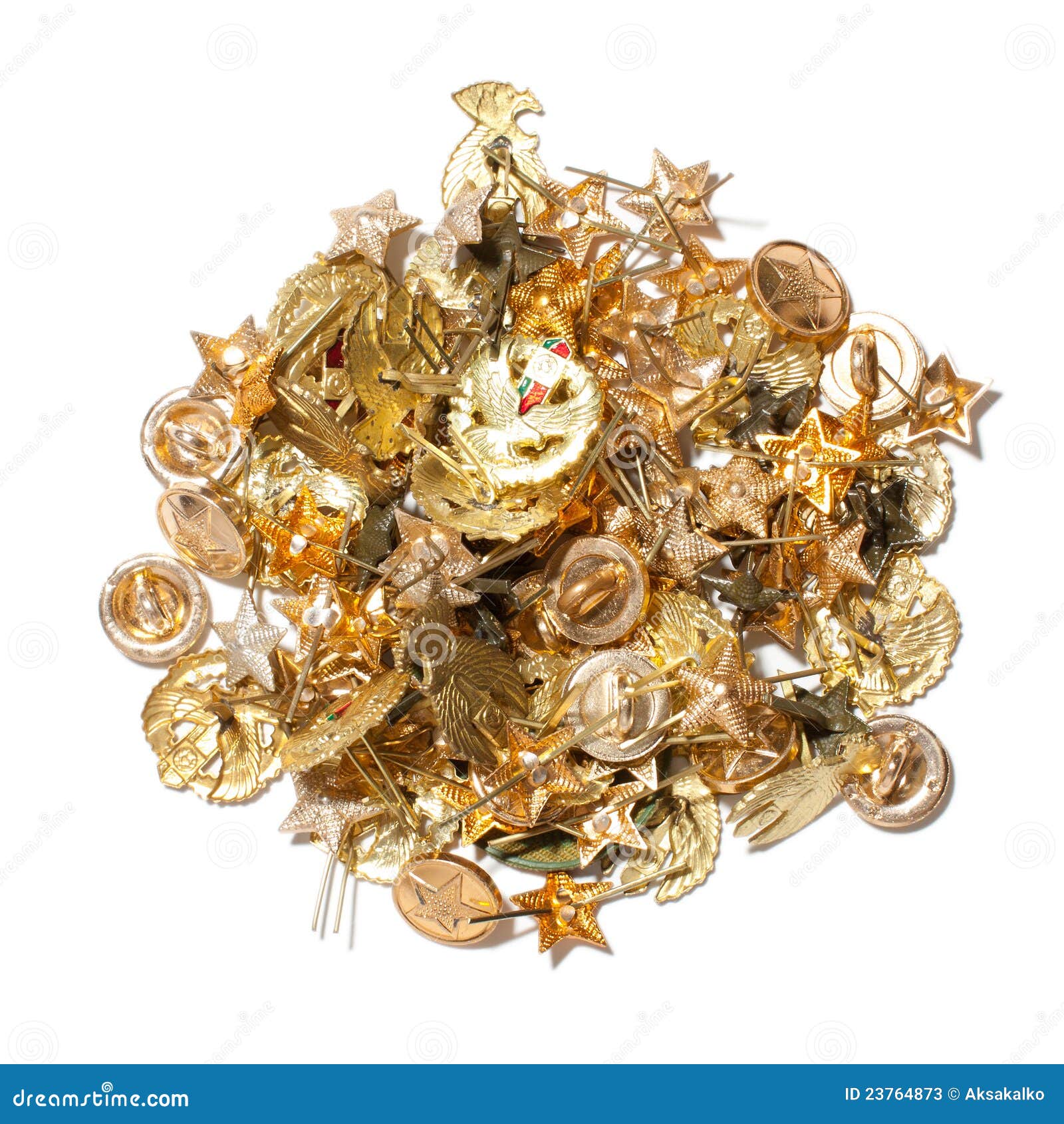 Group of emblems stock image. Image of army, award, ornate - 23764873