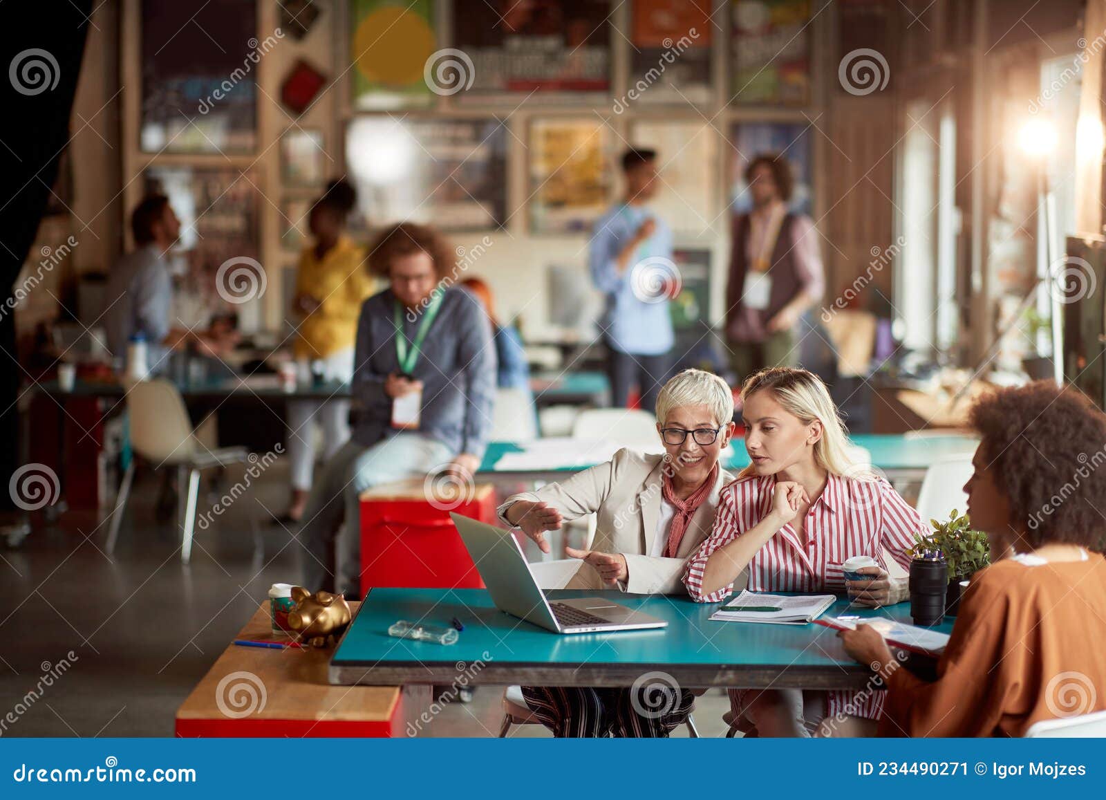 Group of Employees Brainstorming Together Stock Image - Image of ...
