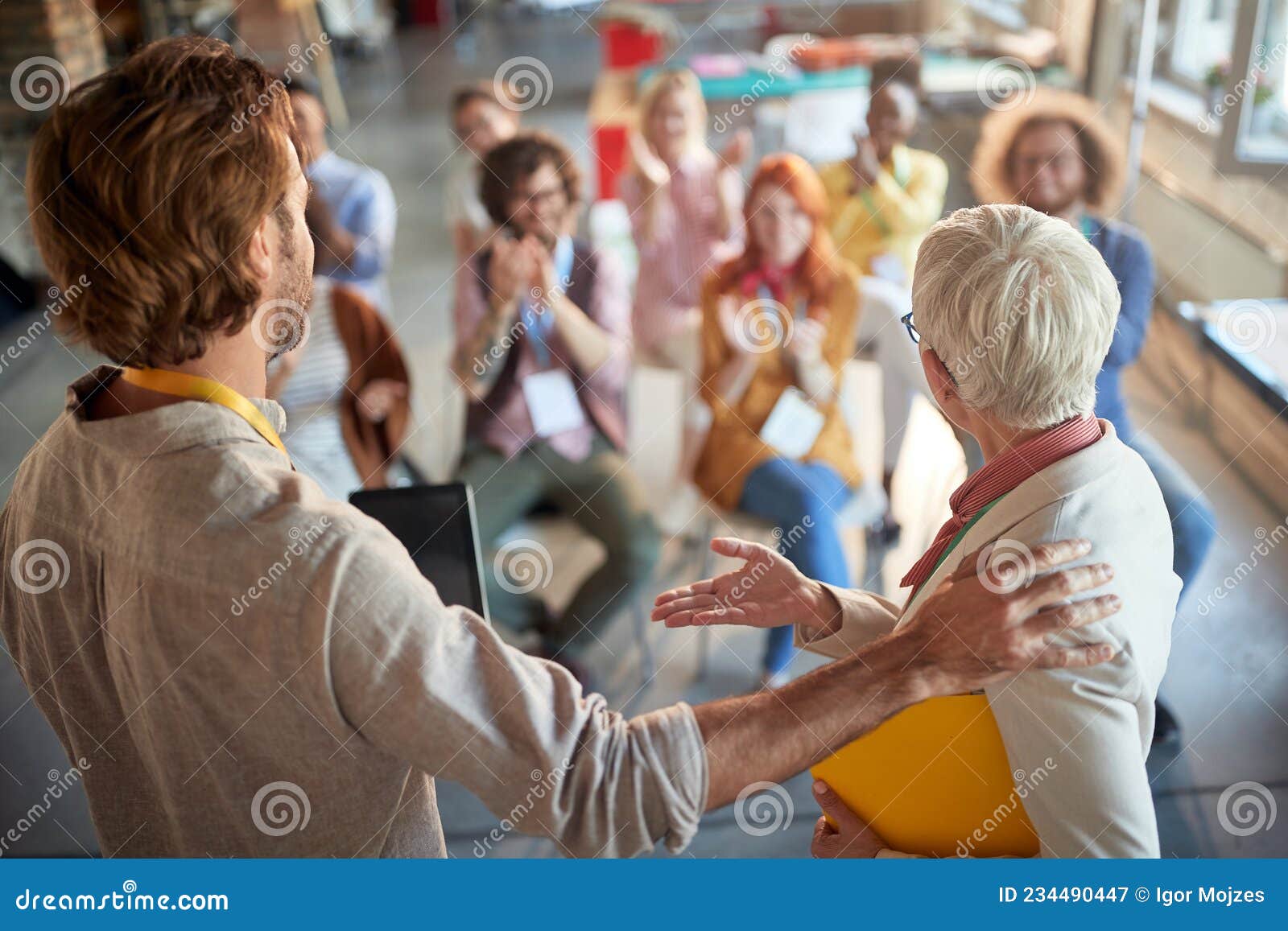 Group of Employees Having Professional Training Together; Professional ...