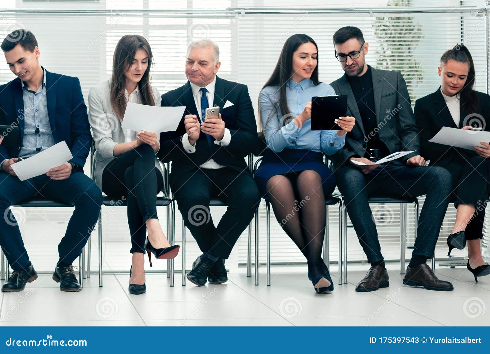Group of Employees are Preparing for the Start of the Workshop Stock ...