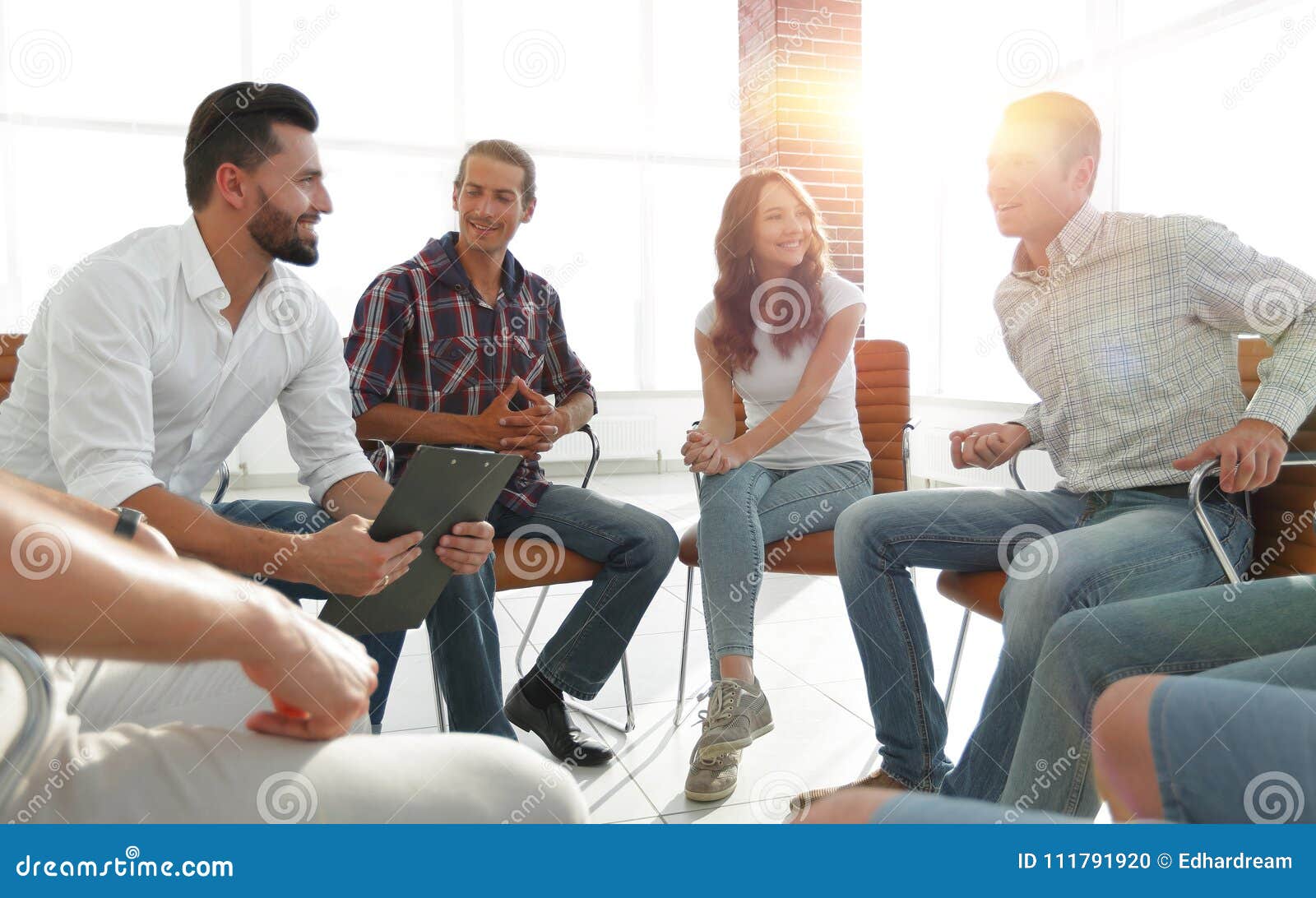 Employees at the Seminar on Team Building Stock Photo - Image of ...