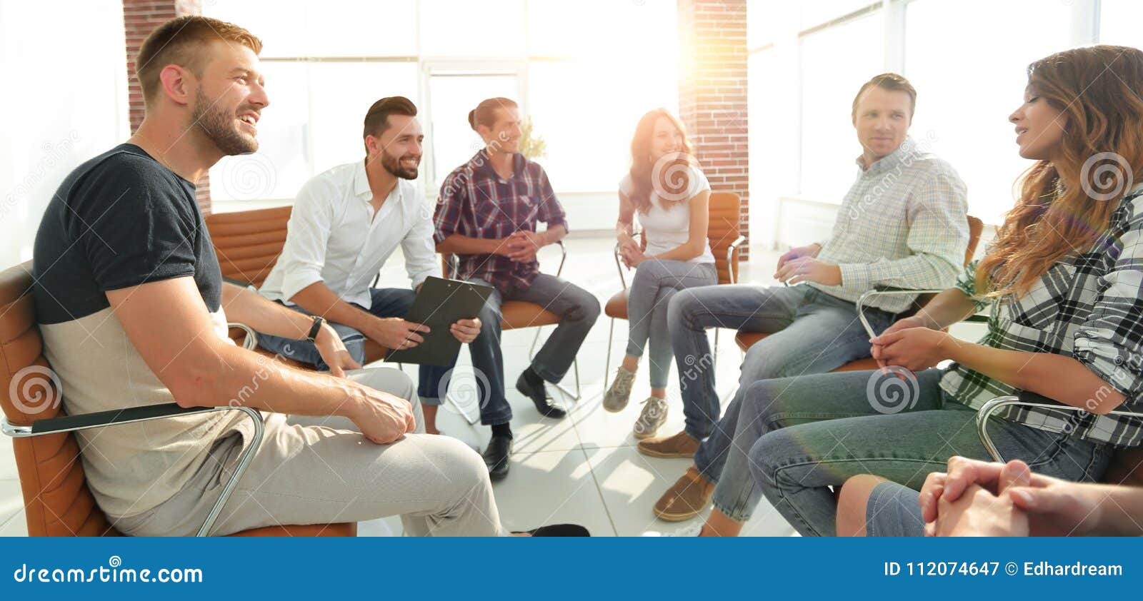 Employees at the Seminar on Team Building Stock Image - Image of ...