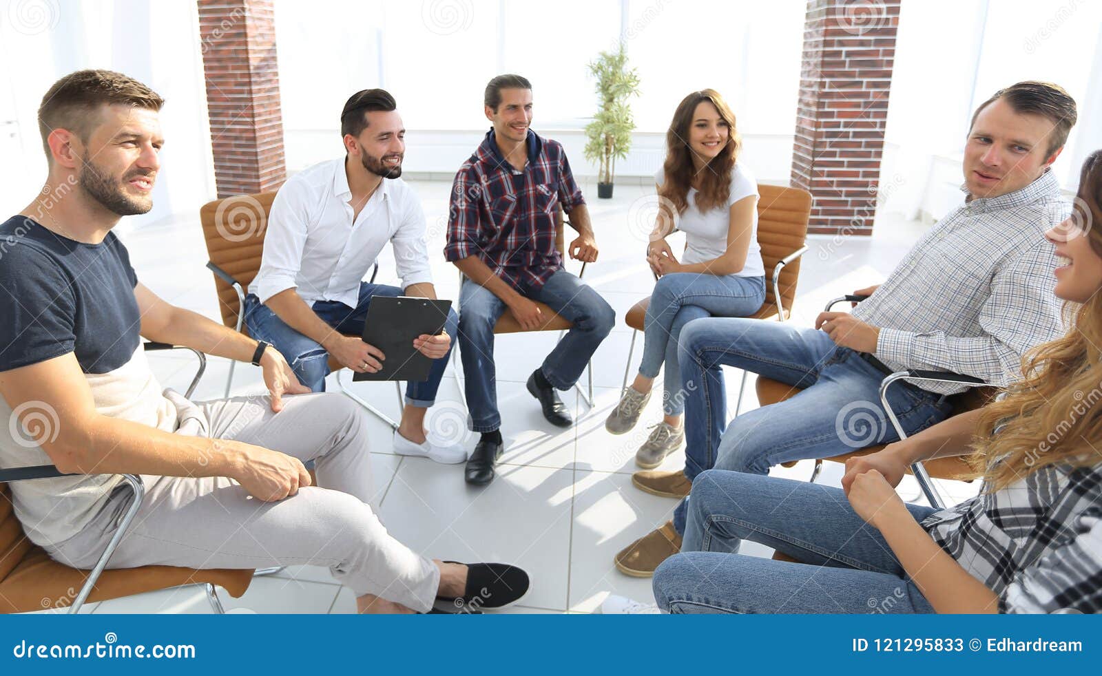Employees at the Seminar on Team Building Stock Image - Image of ...