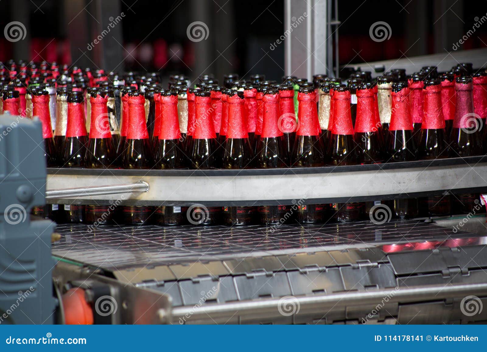 Red Beer Bottles stock image. Image of fresh, barrel - 114178141