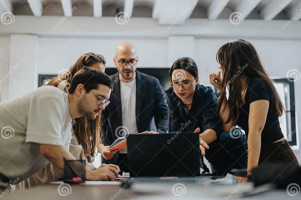 Students Collaborating on a Project Guided by Their Supportive ...