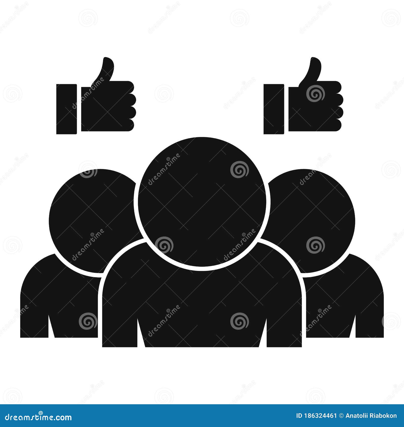 Group Engaging Content Icon, Simple Style Stock Vector - Illustration ...