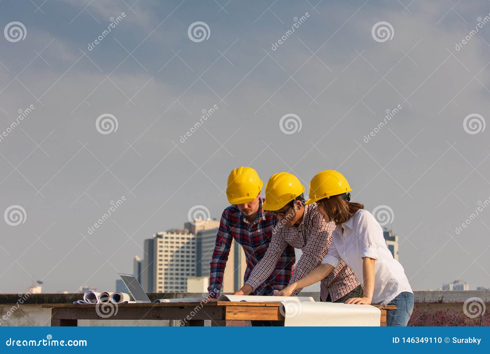 Group of engineer stock photo. Image of cooperate, light - 146349110